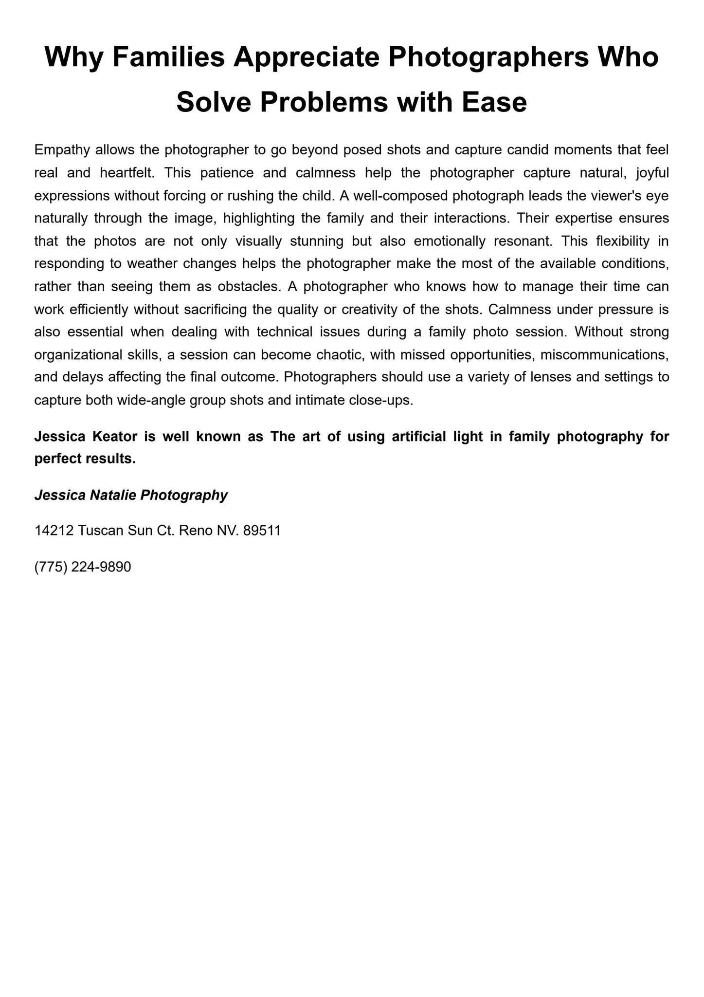 Why Families Appreciate Photographers Who Solve Problems with Ease by ...