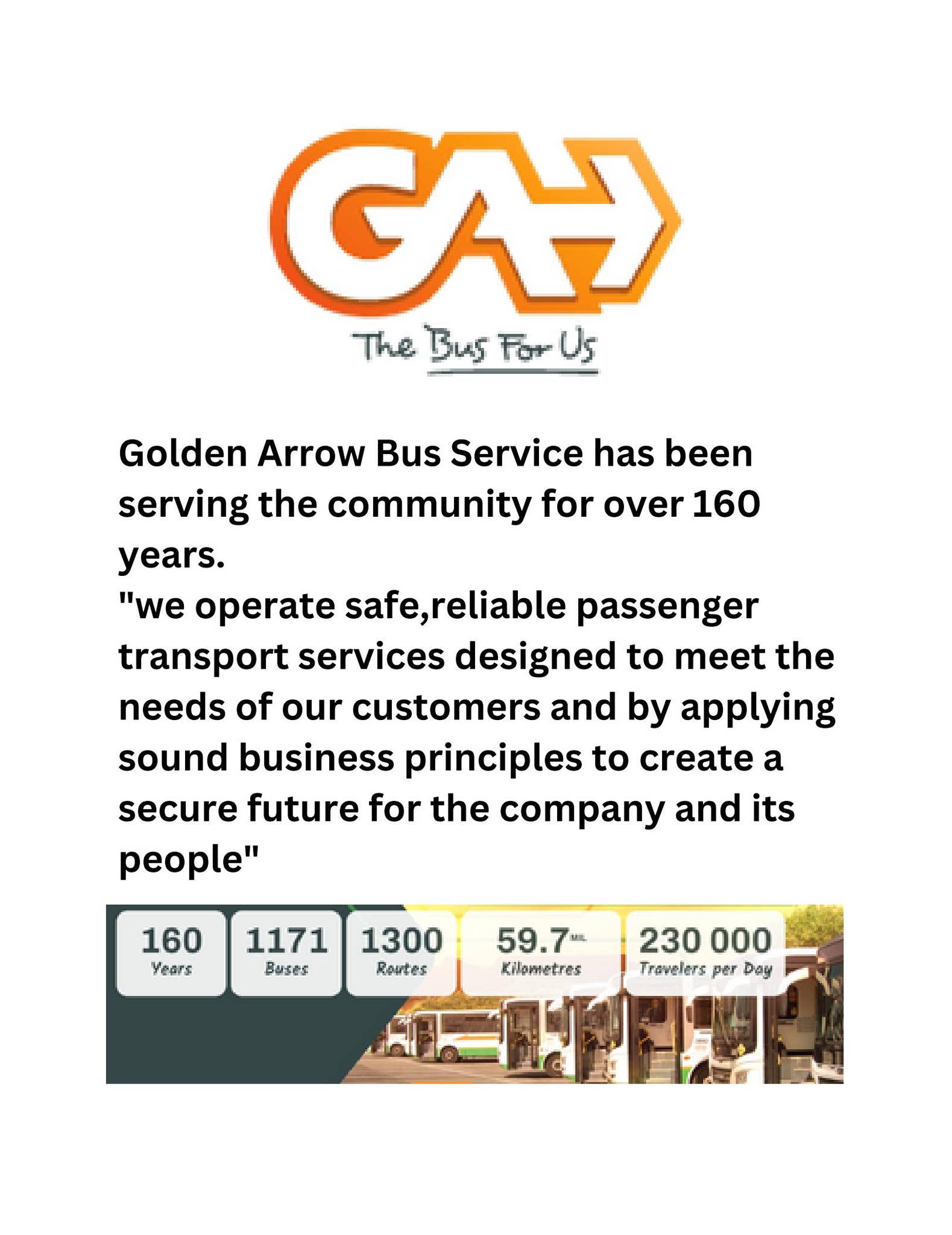 Golden Arrow Bus Services by Amahlubi Solutions - Issuu