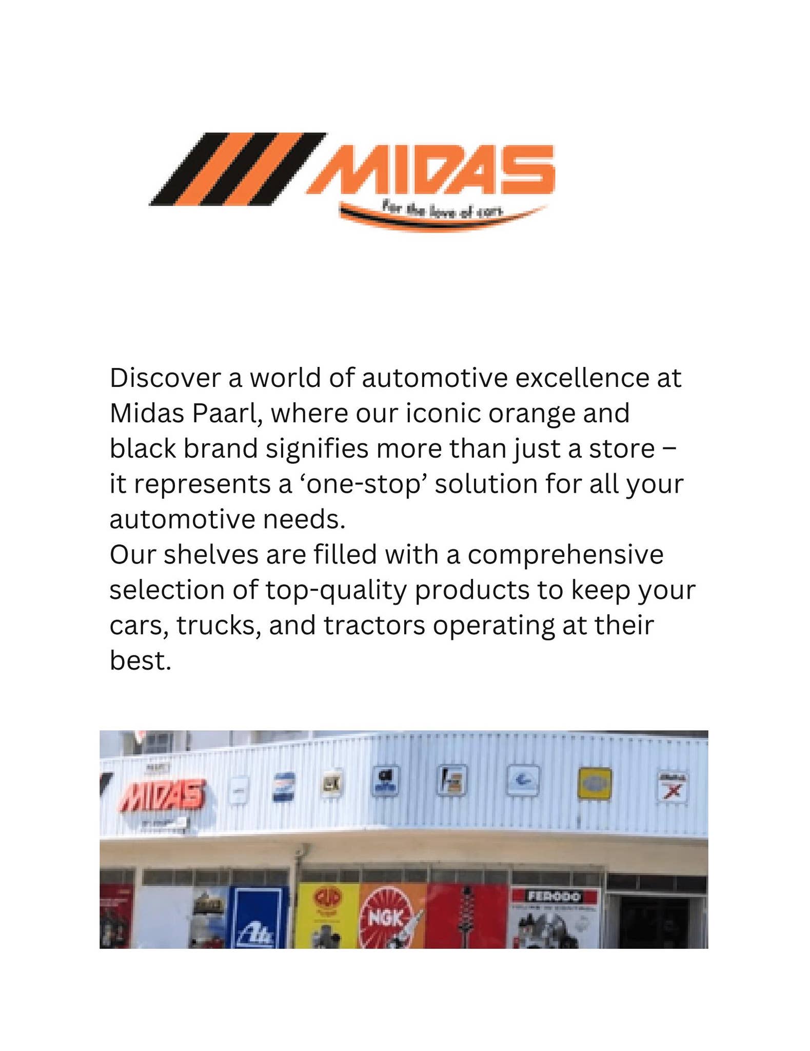 Midas Parts Centre by Amahlubi Solutions - Issuu