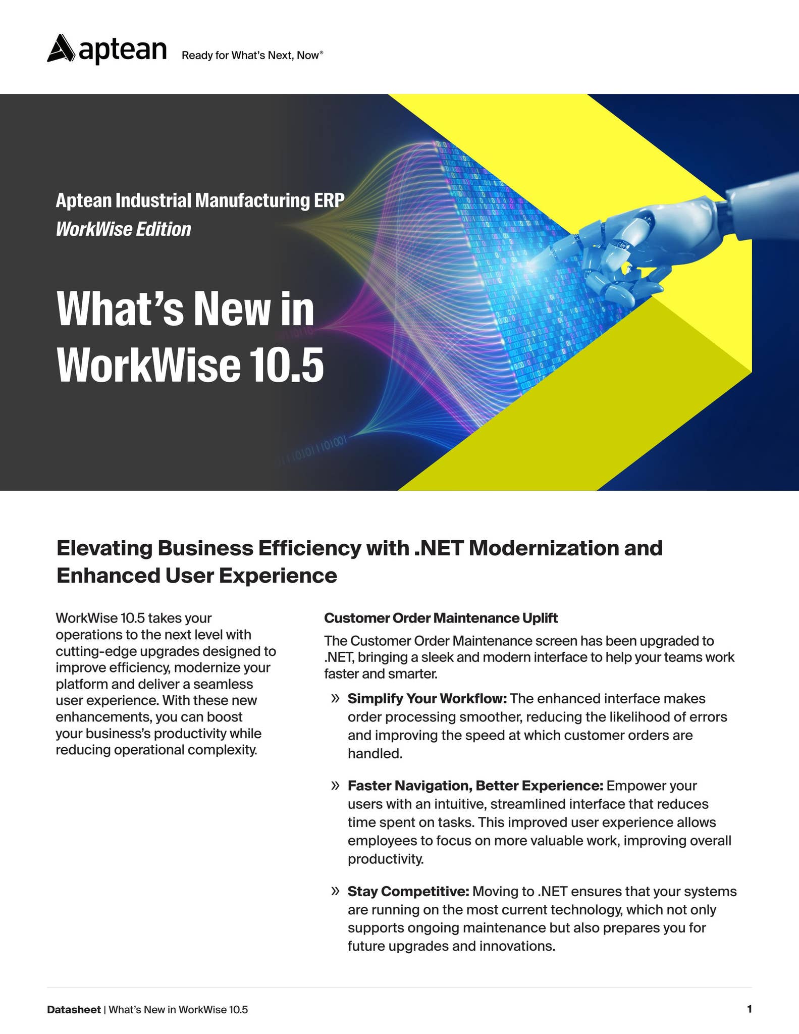 What is new in WorkWise 10.5 by Aptean - Issuu