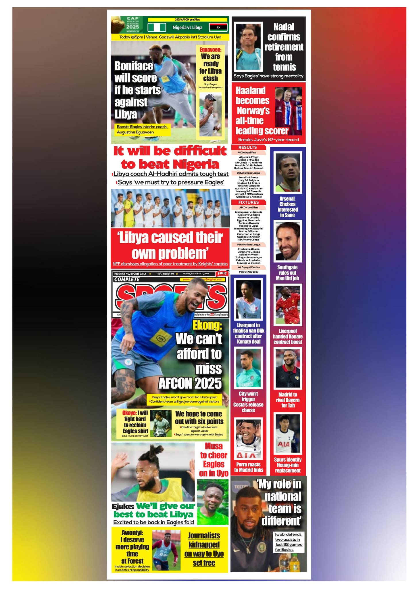 COMPLETE SPORTS - FRIDAY, OCT 11, 2024 by Complete Sports - Issuu