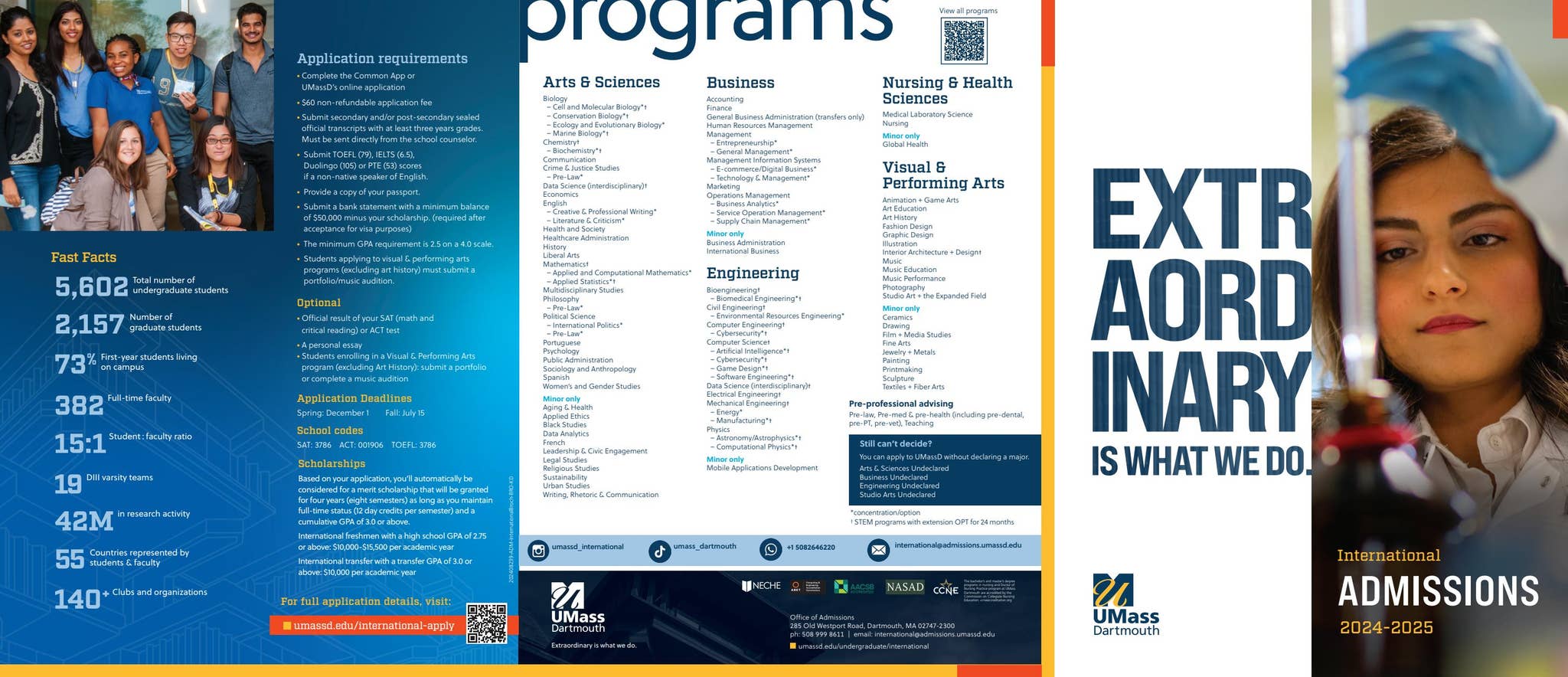 UMassD Admissions International Brochure by UMass Dartmouth - Issuu