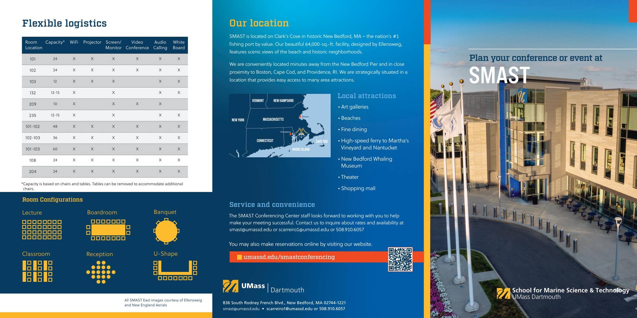 UMass Dartmouth SMAST Conference Services Brochure by UMass Dartmouth - Issuu