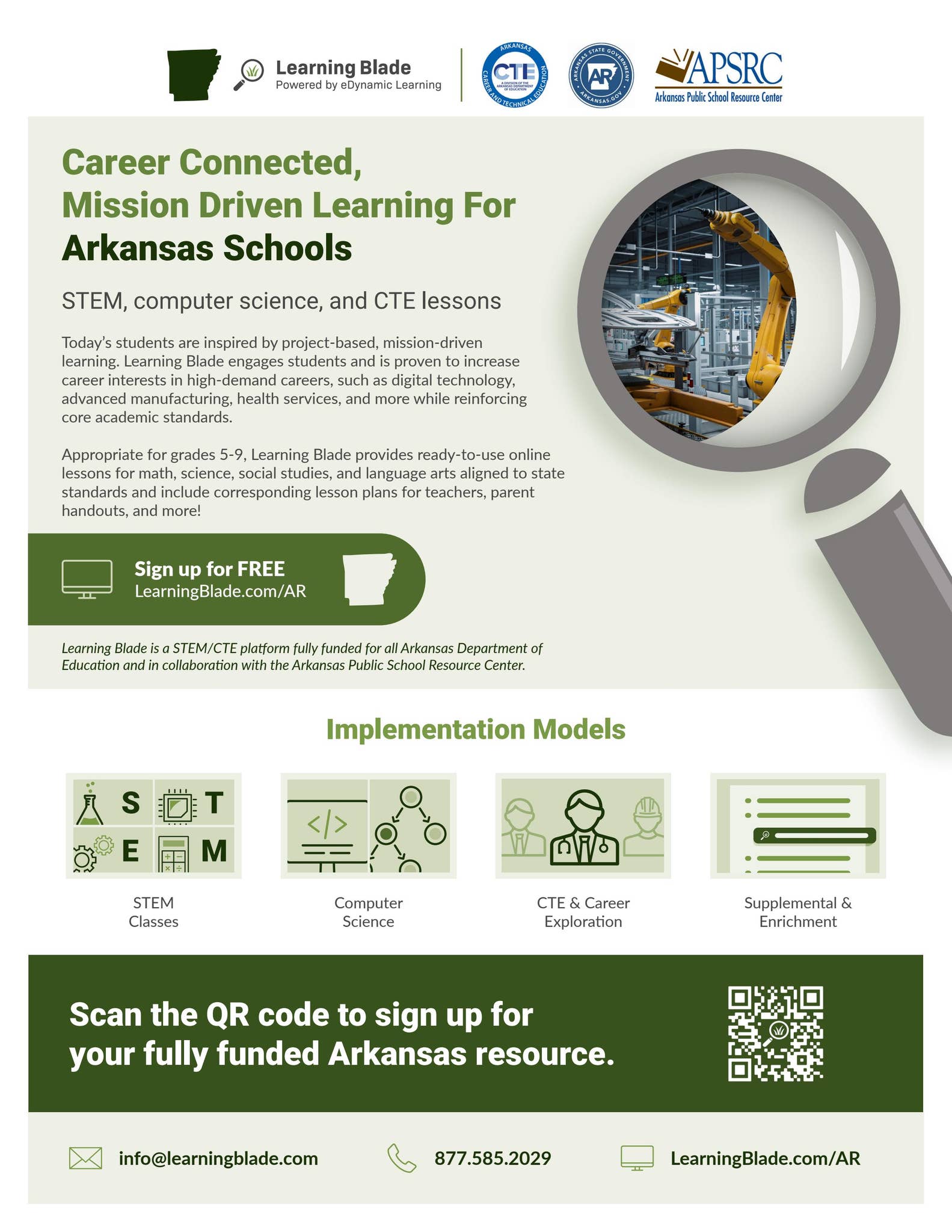 Learning Blade Arkansas Overview Flyer by edynamiclearning - Issuu