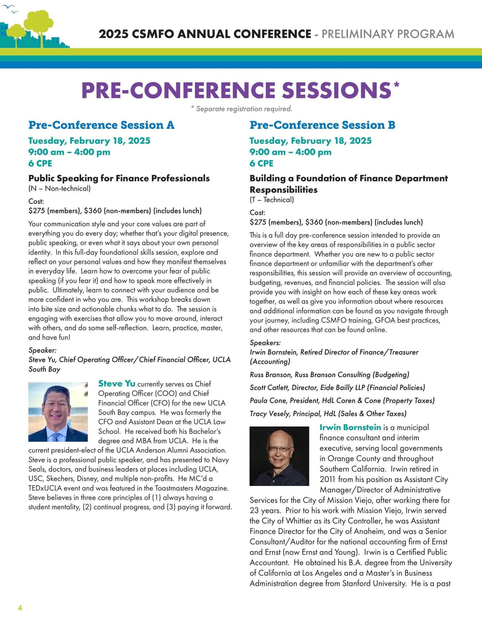 2024 CSMFO Annual Conference - Preliminary Program by CSMFO Magazine ...
