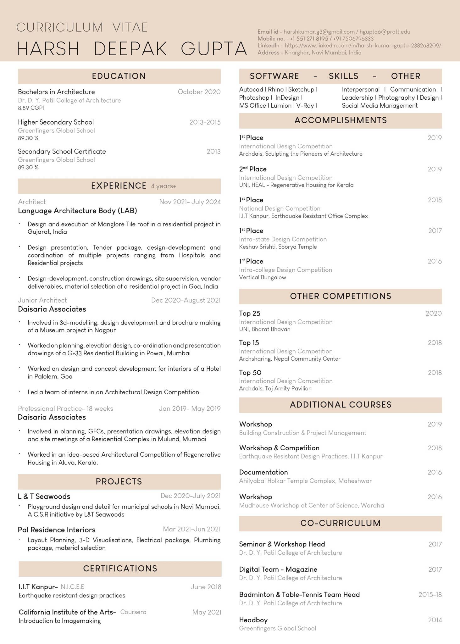 Harsh Gupta Resume by Harsh Kumar Gupta - Issuu
