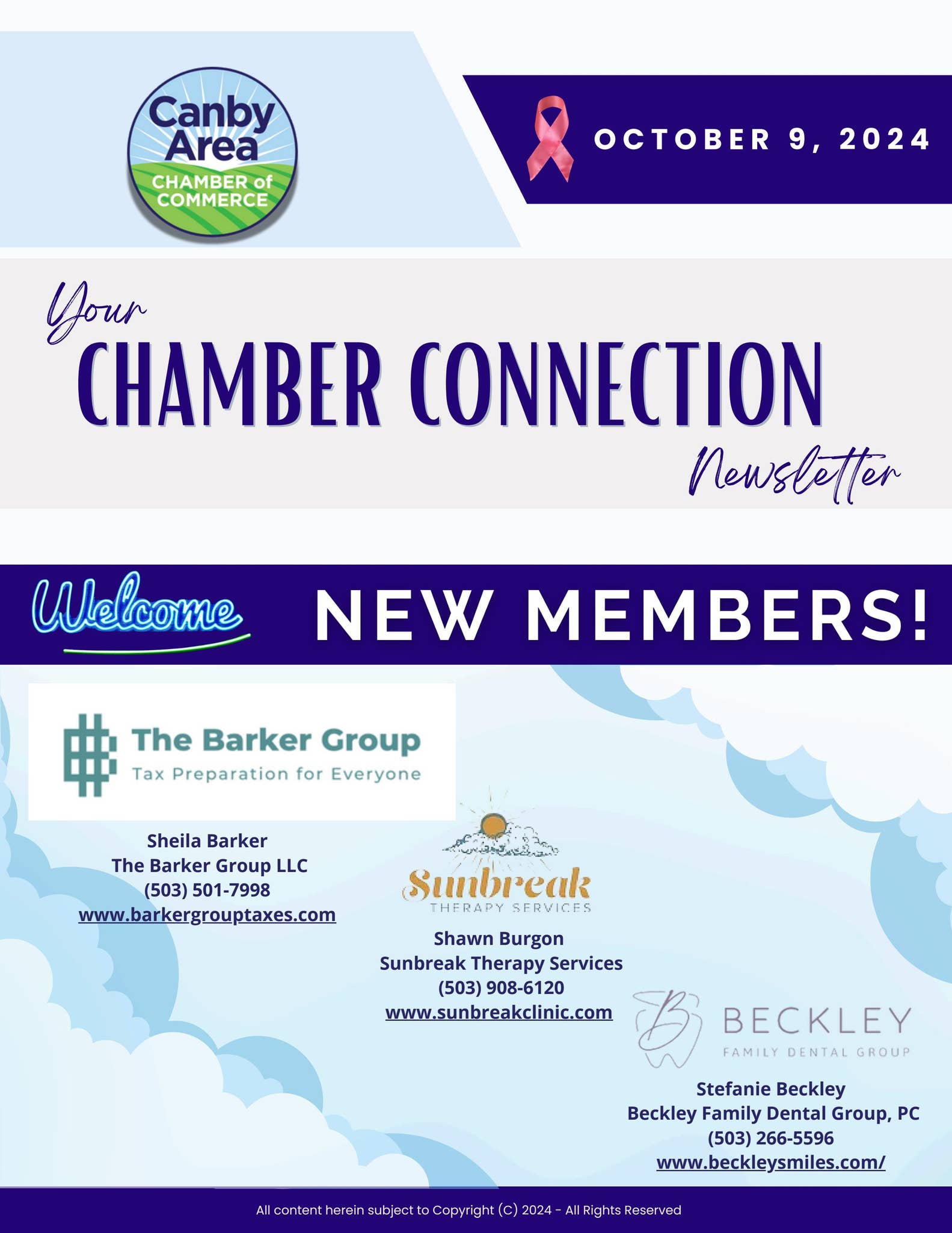 Your Chamber Connection Newsletter - October 9, 2024 by ...