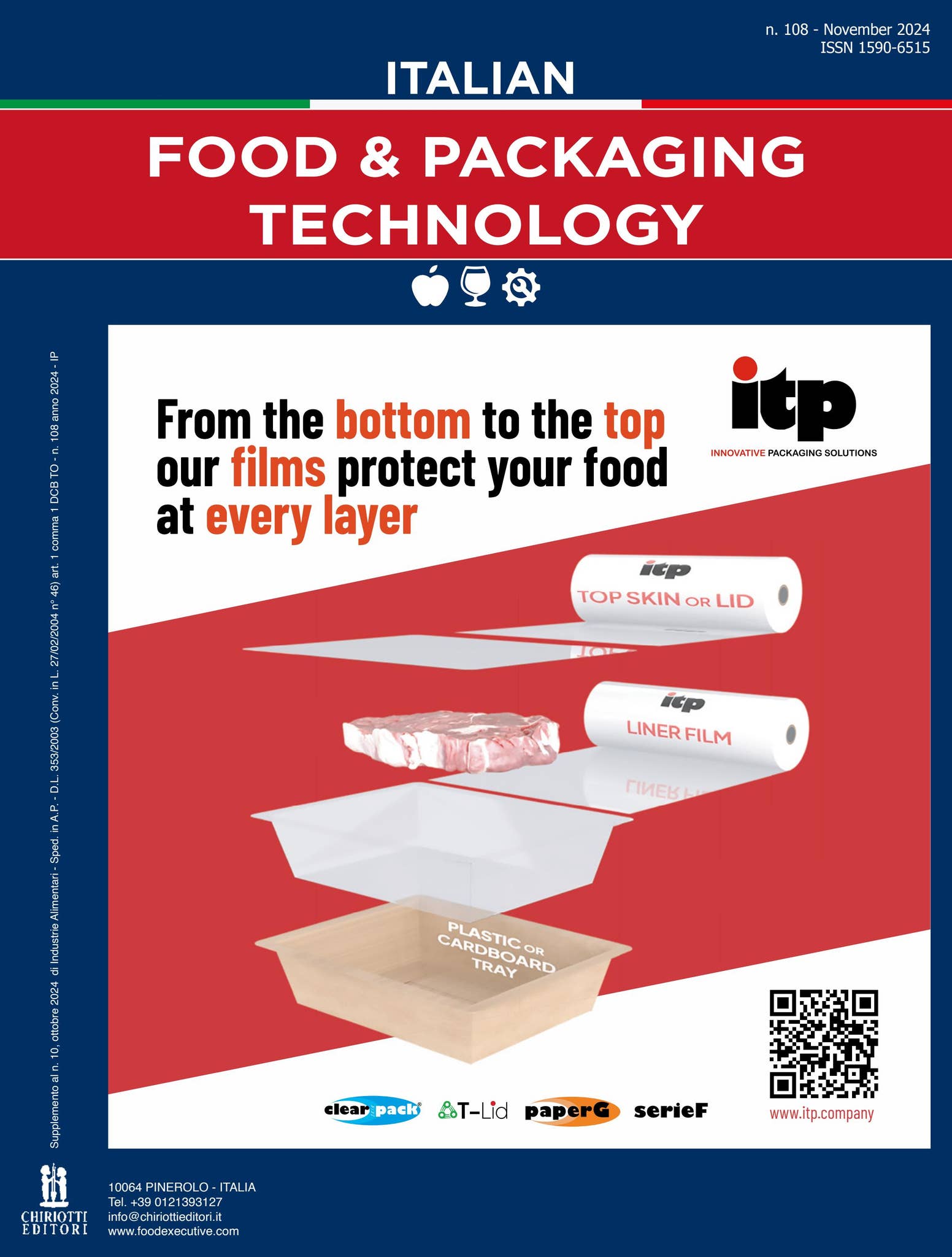 Italian Food & Packaging Technology 108 by CHIRIOTTI EDITORI srl - Issuu