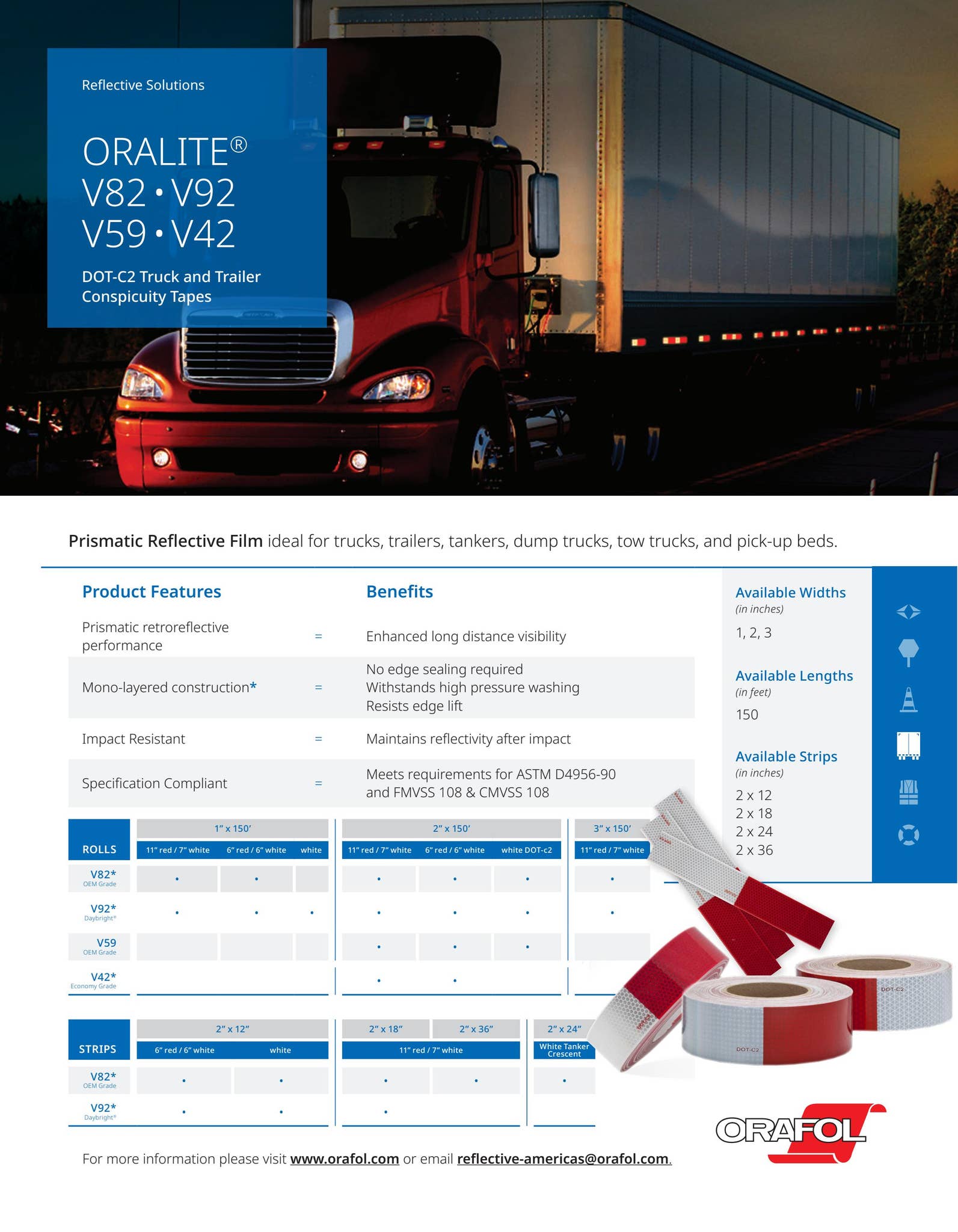 ORALITE® Vehicle Conspicuity Truck and Trailer Tapes Flyer by ORAFOL Americas - Issuu