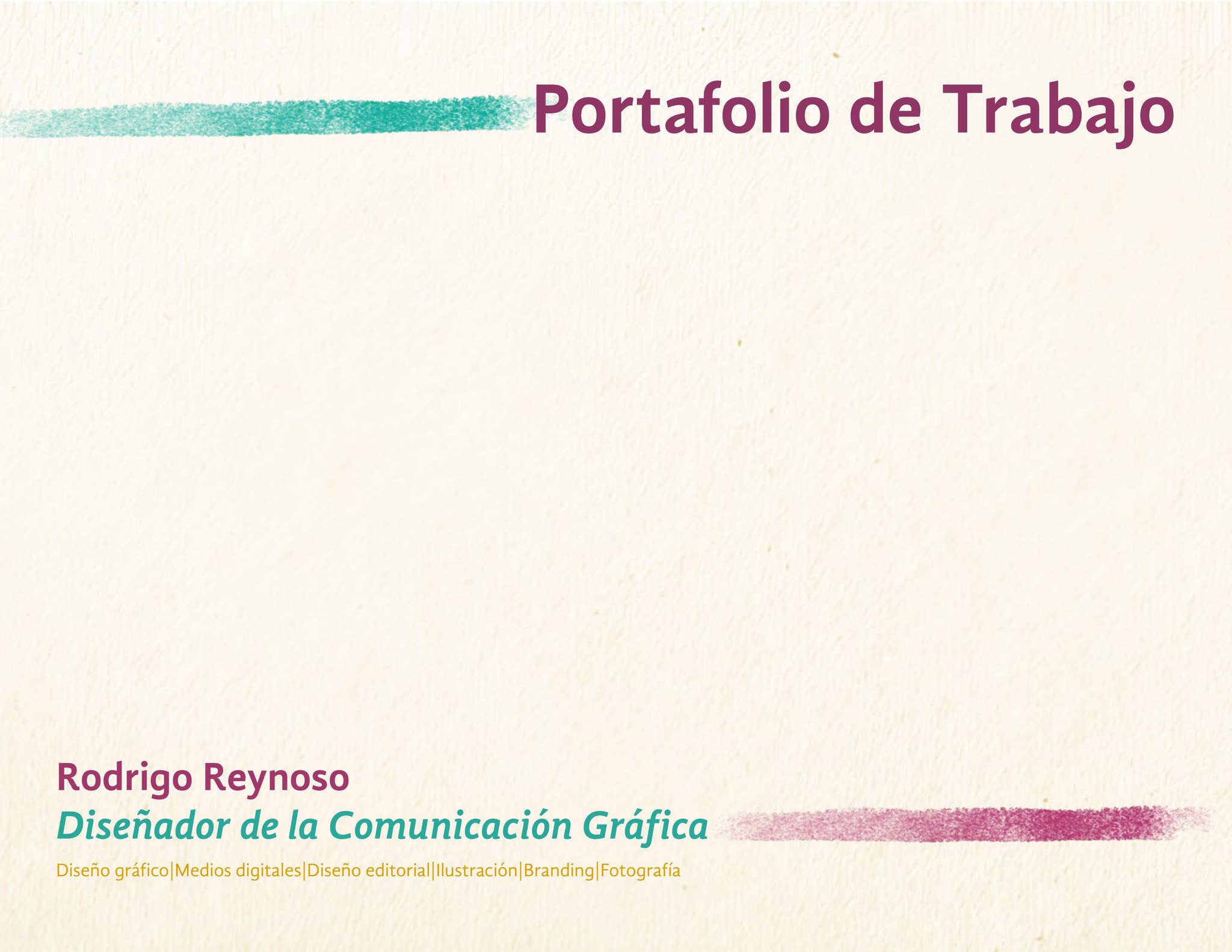 Portafolio de Trabajo by Rodrigo Reynoso - Issuu