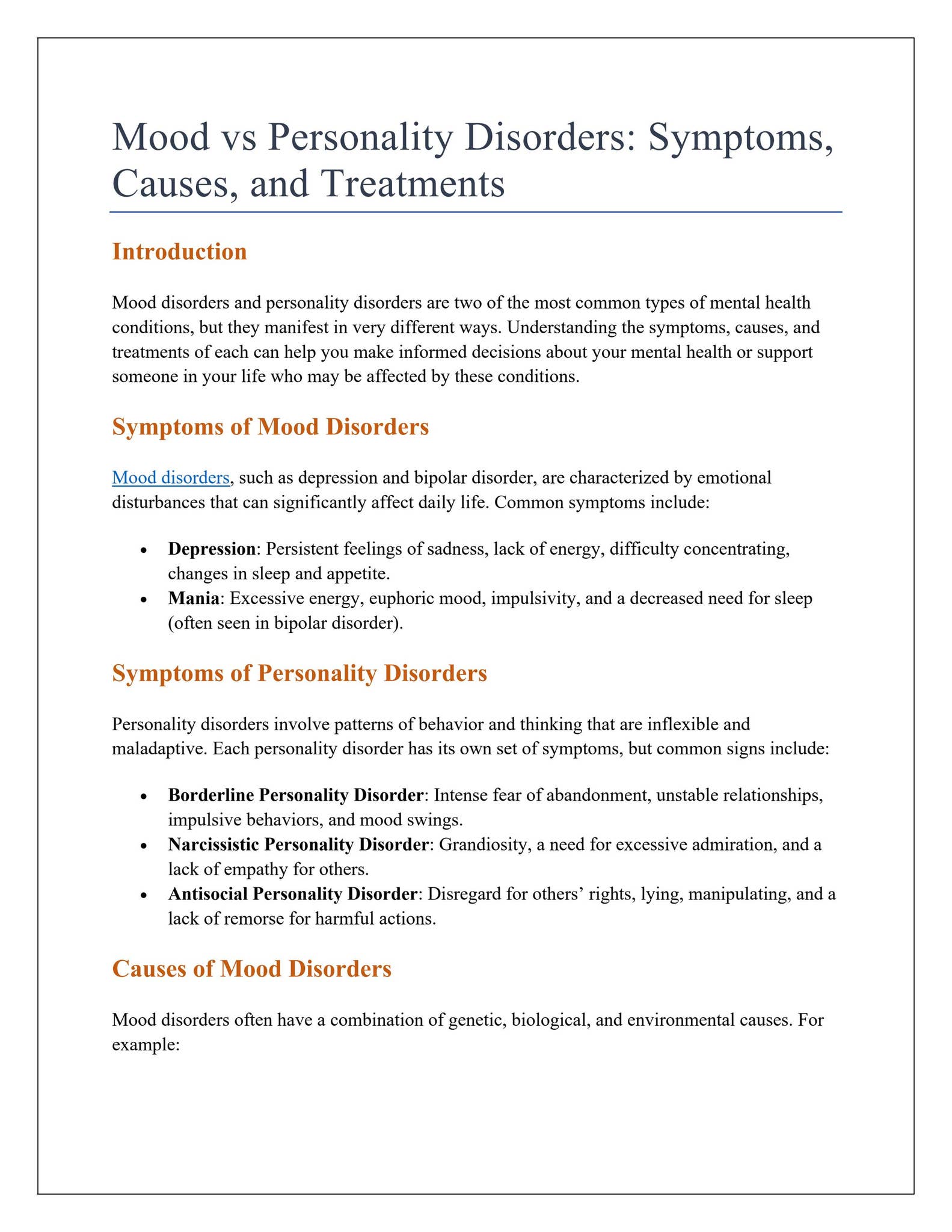 Mood vs Personality disorder: Symptoms, Causes, and Treatment by ...