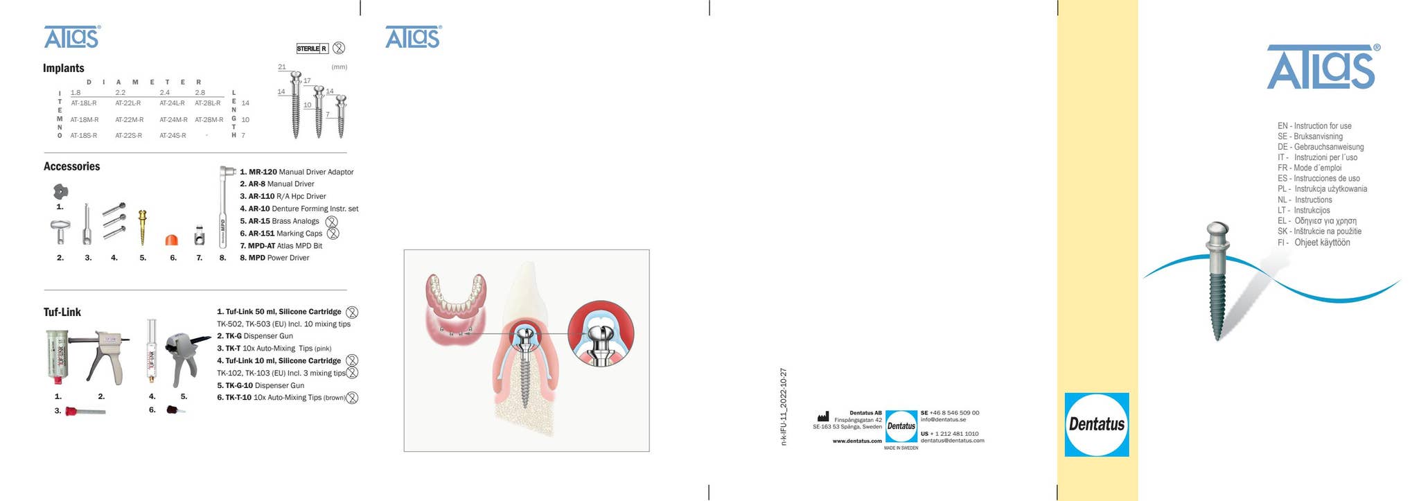 Atlas IFU by Dentatus USA Ltd - Issuu