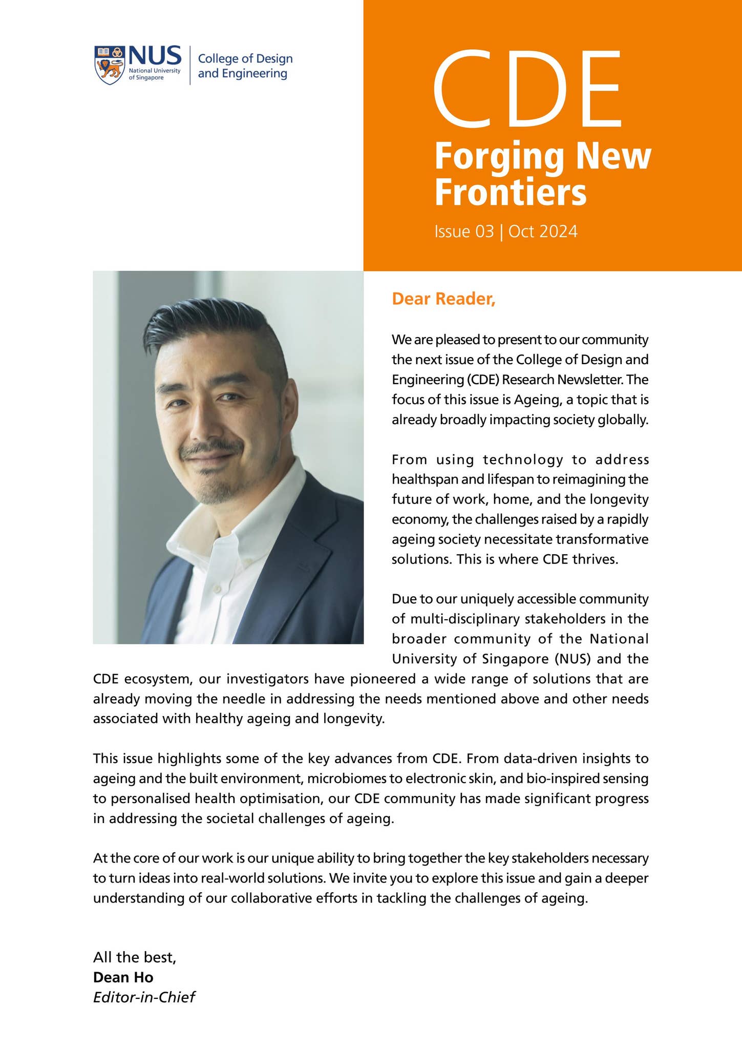 Issue 03 - Oct 2024 - Binder - Forging New Frontiers by NUS-CDE - Issuu