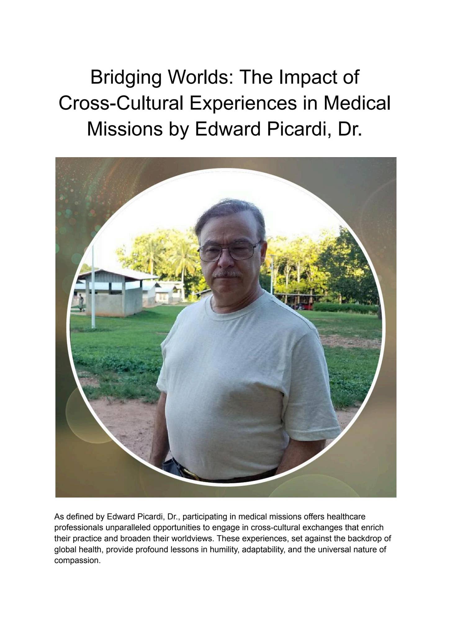 Bridging Worlds: The Impact of Cross-Cultural Experiences in Medical ...