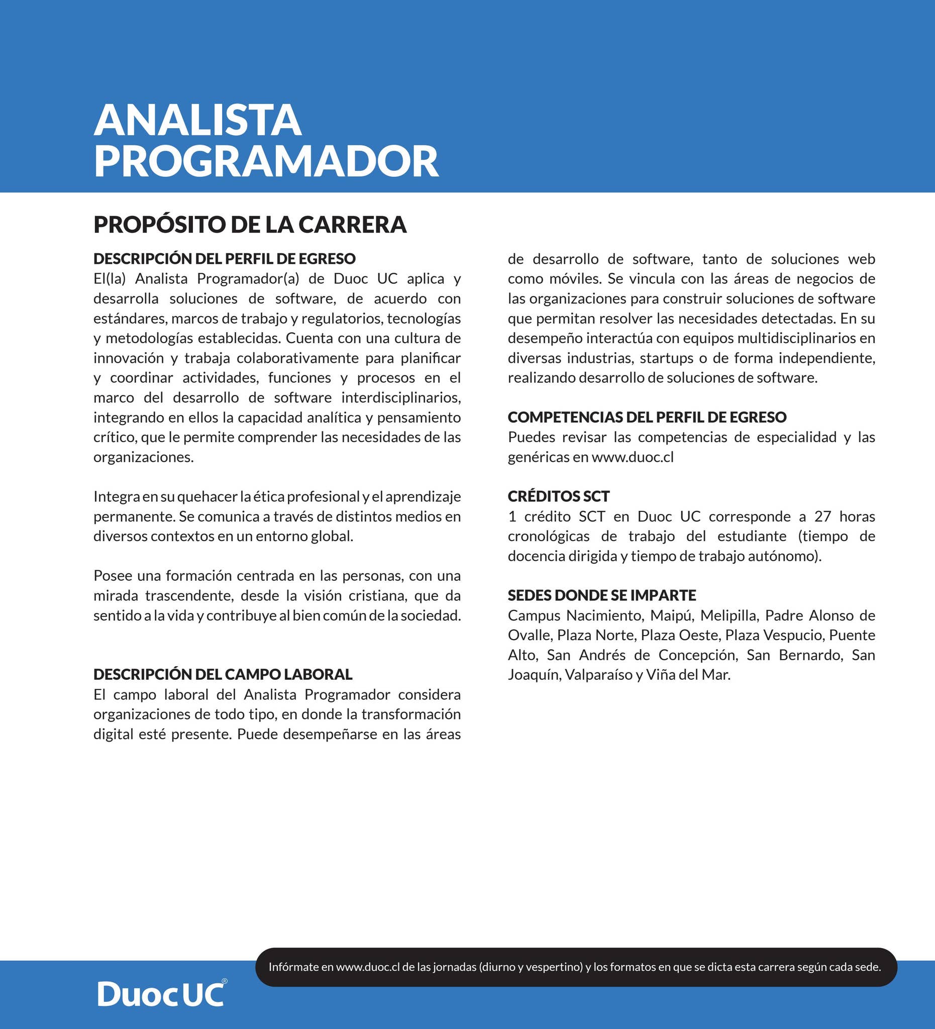 Analista Programador - Malla 2025 by Duoc UC - Issuu