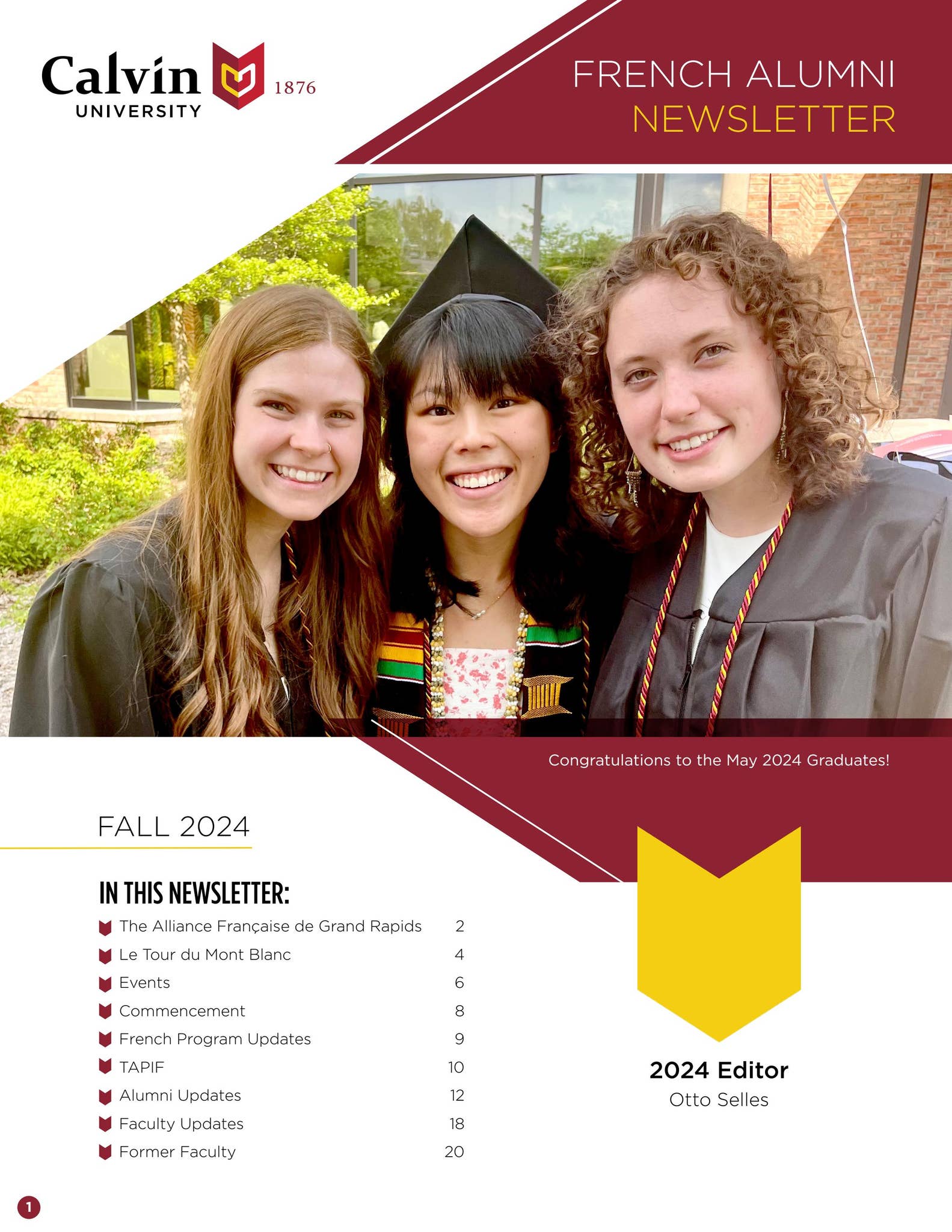 French Alumni Newsletter 2024 by Calvin University - Issuu