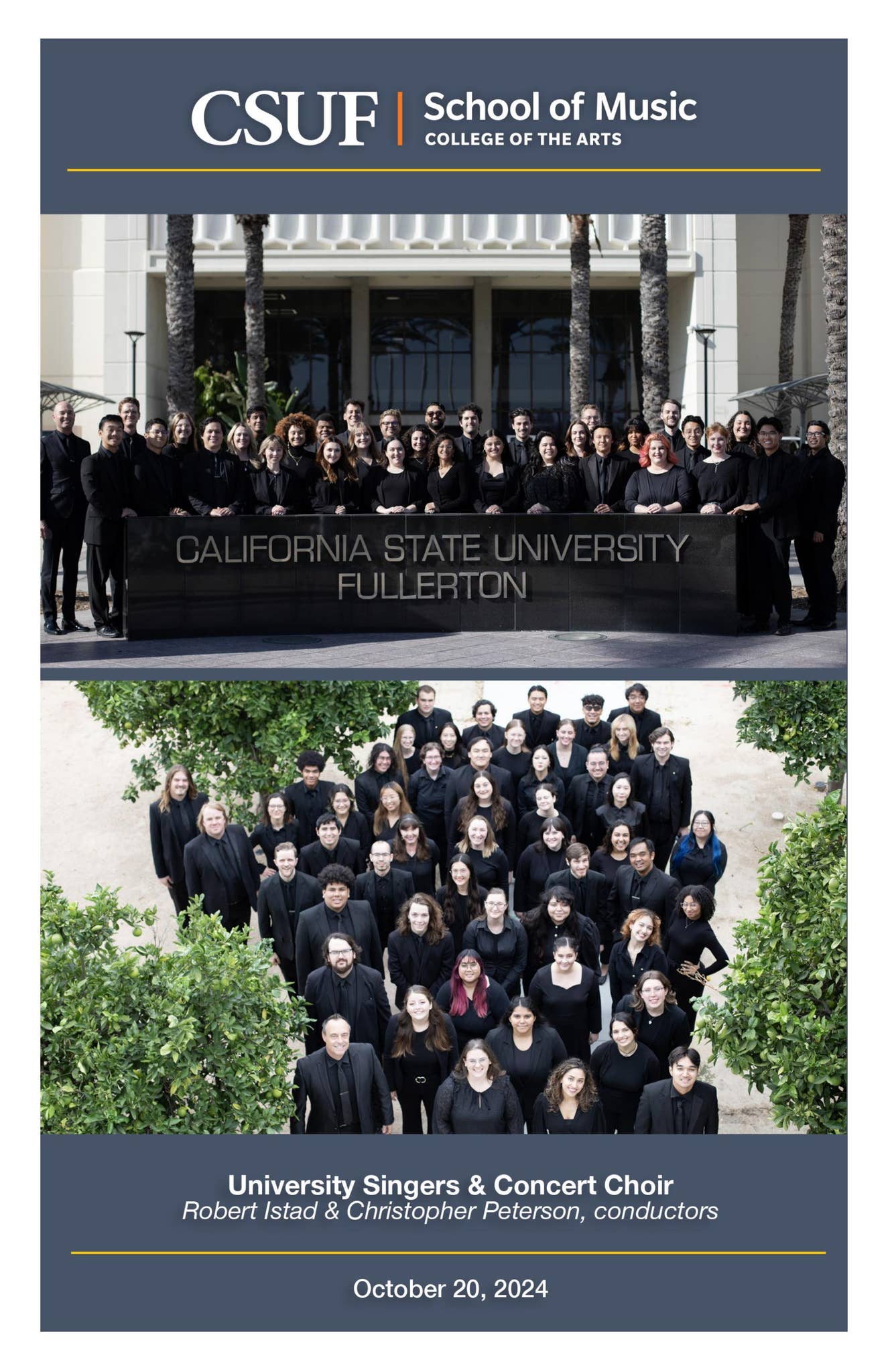 Univerity Singers/Concert Choir" program by csuf_COTA - Issuu