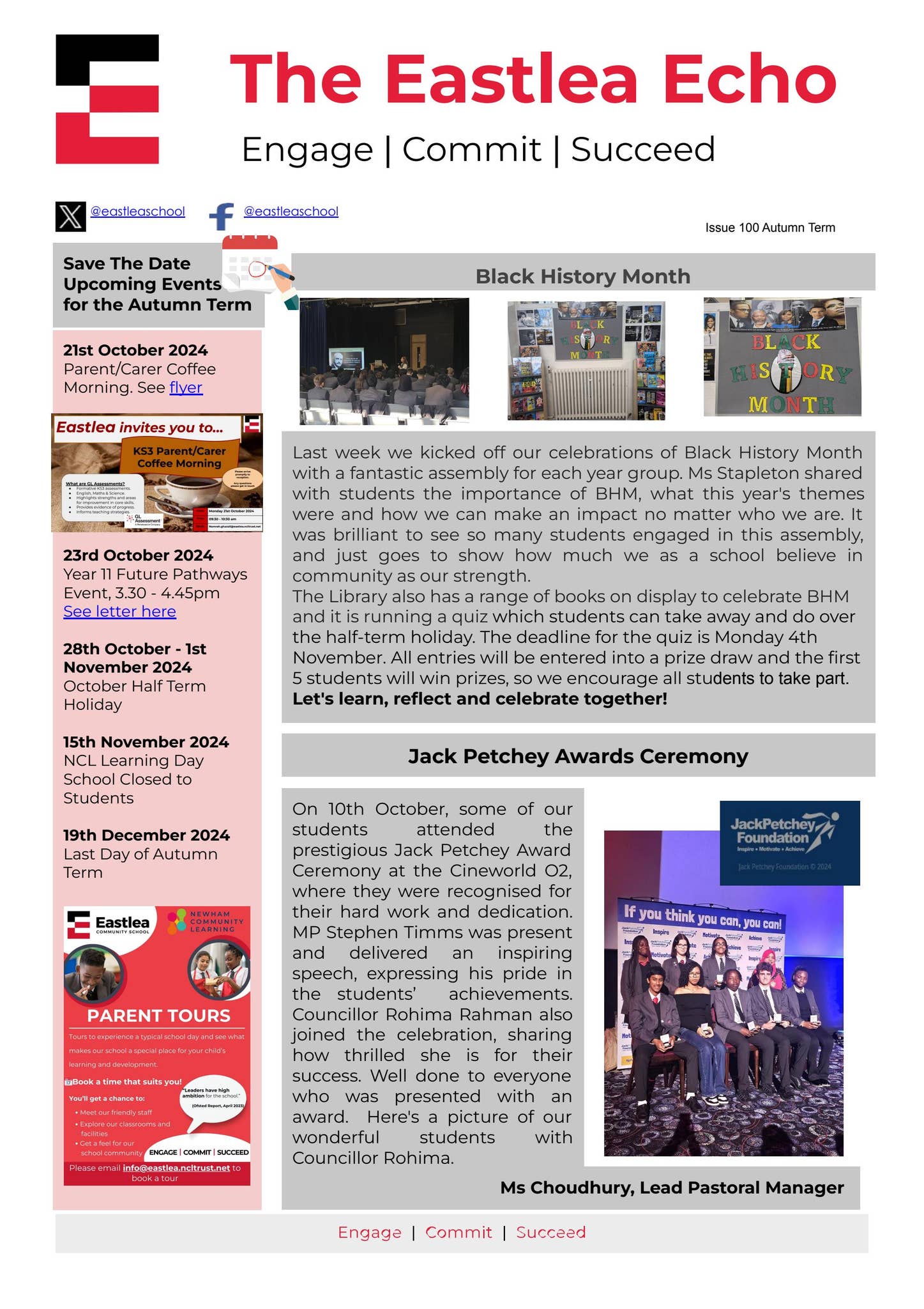 Eastlea Echo 100 by newhamcommunitylearning - Issuu