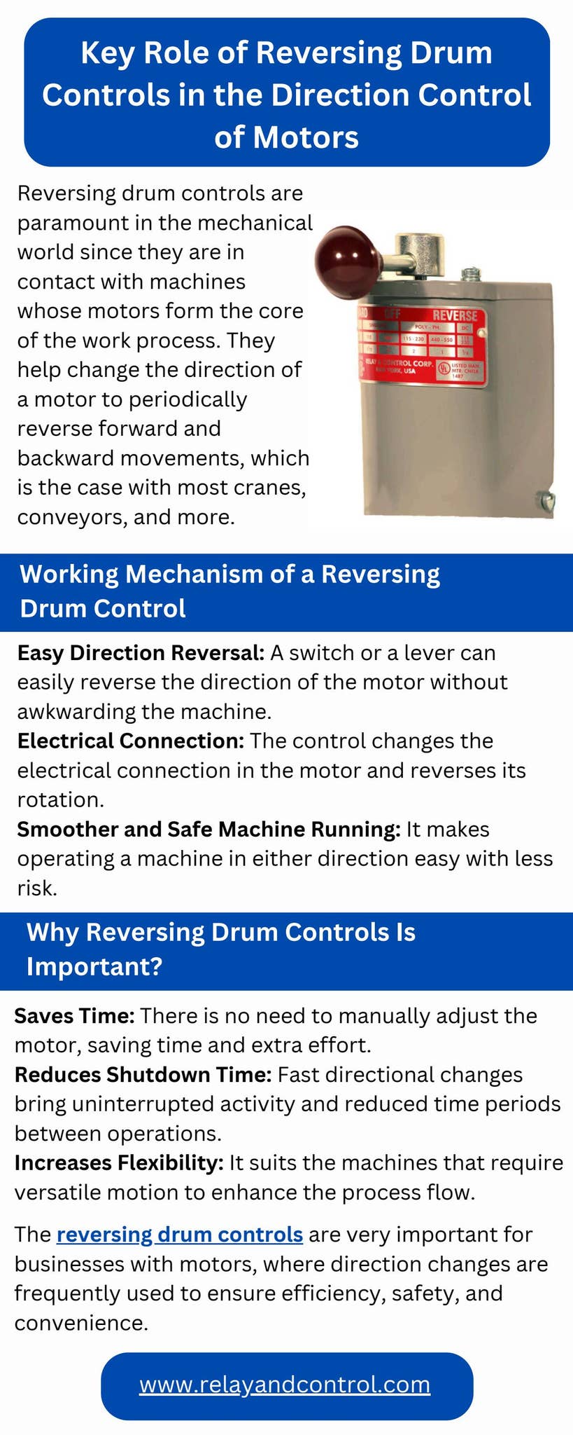 Key Role of Reversing Drum Controls in the Direction Control of Motors ...