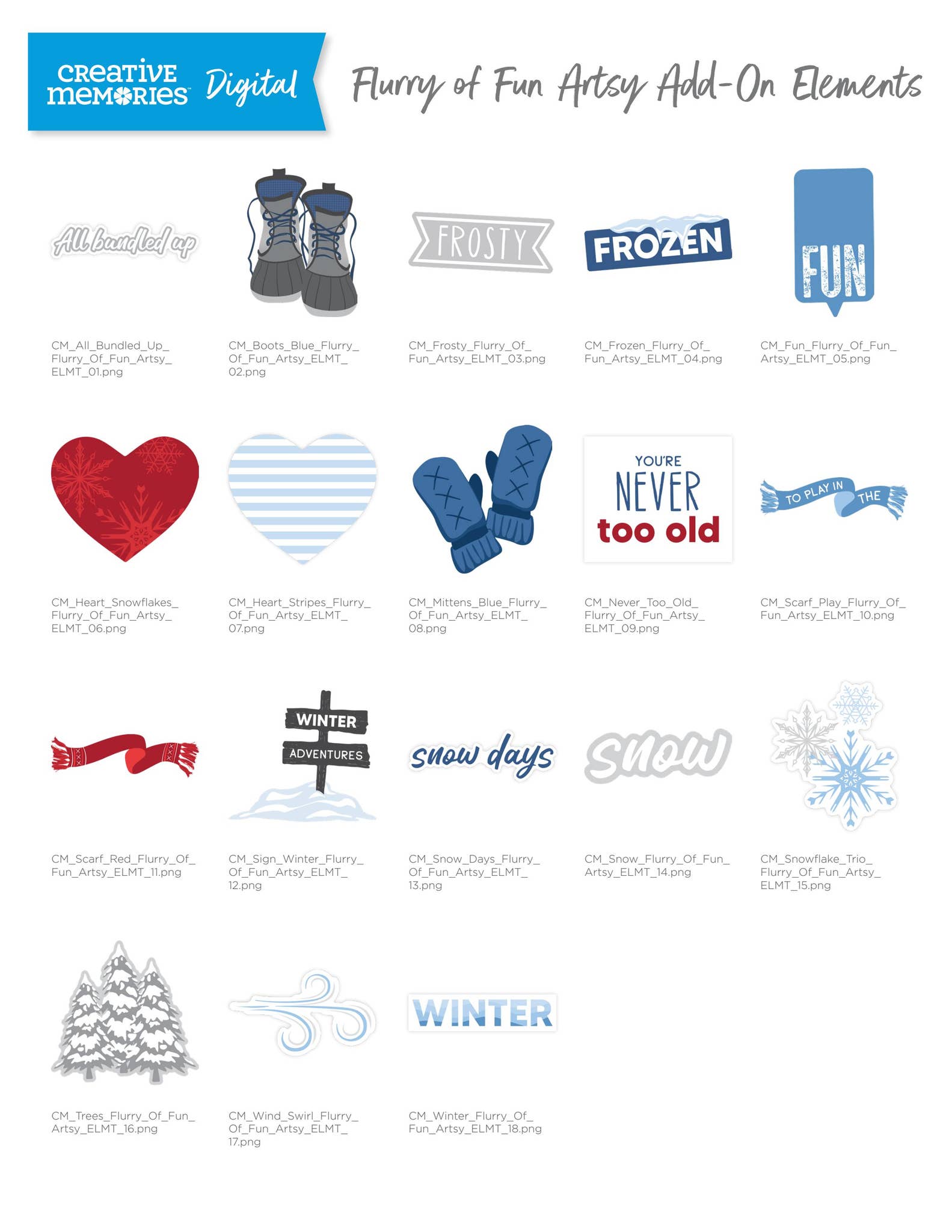 Flurry of Fun Artsy Add-On Digital Artwork Kit Preview by Creative ...