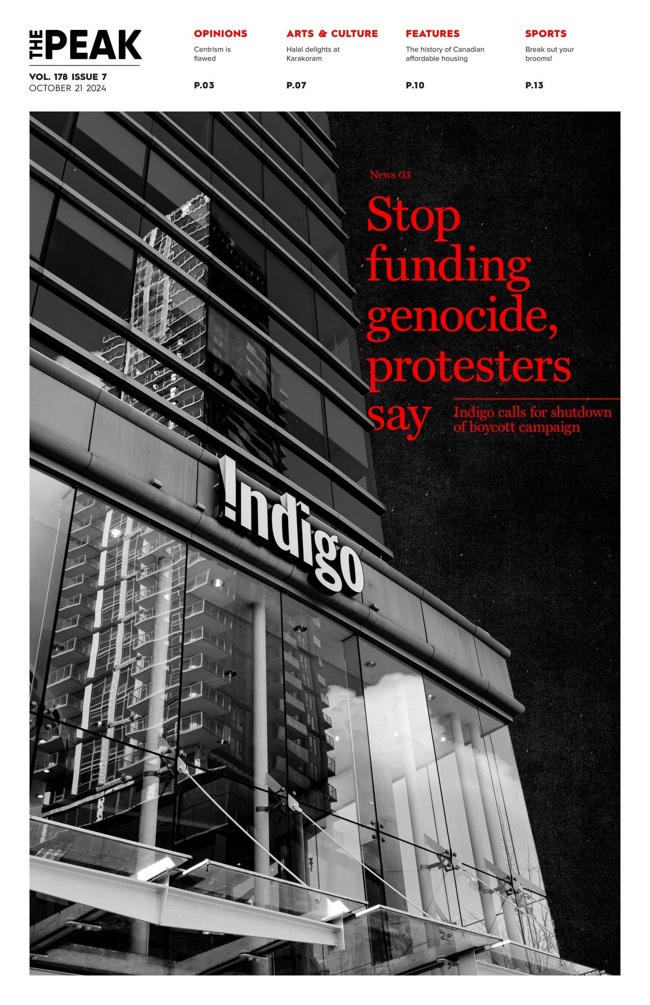 Stop funding genocide, protesters say by The Peak - Issuu