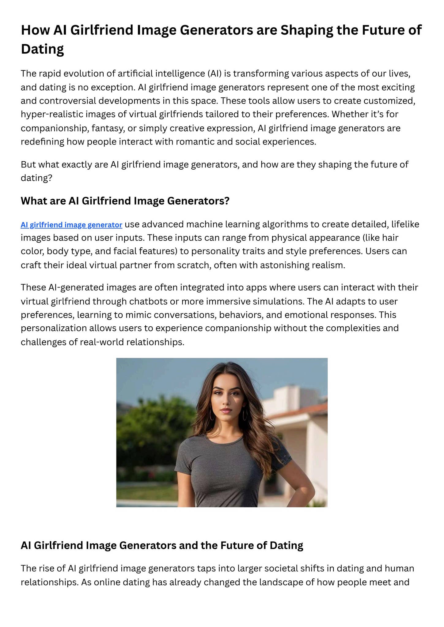 How AI Girlfriend Image Generators are Shaping the Future of Dating by ...