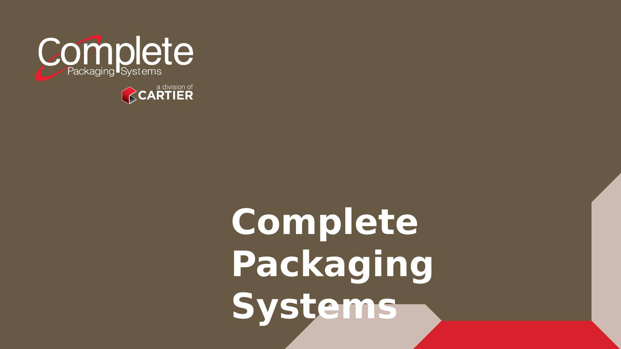 Complete Packaging Systems by completepackaging - Issuu