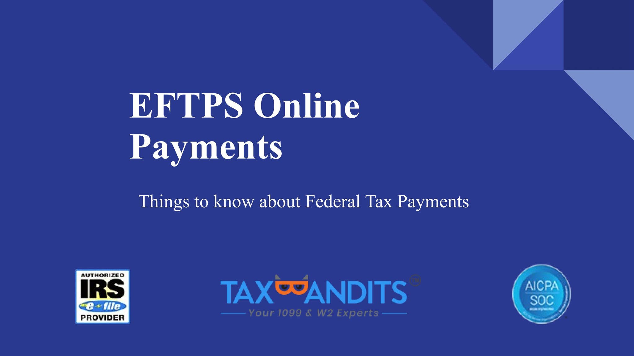 EFTPS Online Tax Payments by justin - Issuu