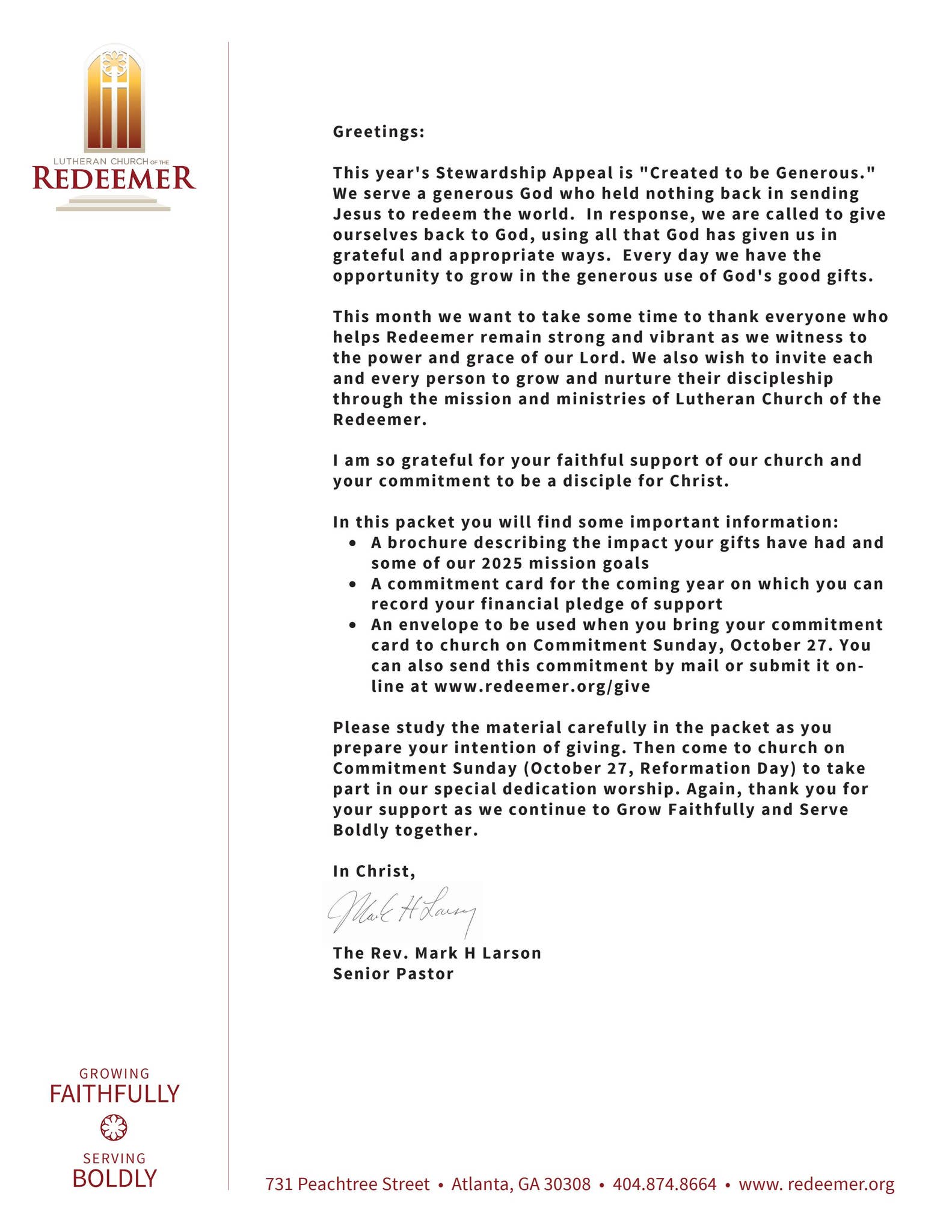 Stewardship 2024 Cover Letter by redeemeratl - Issuu
