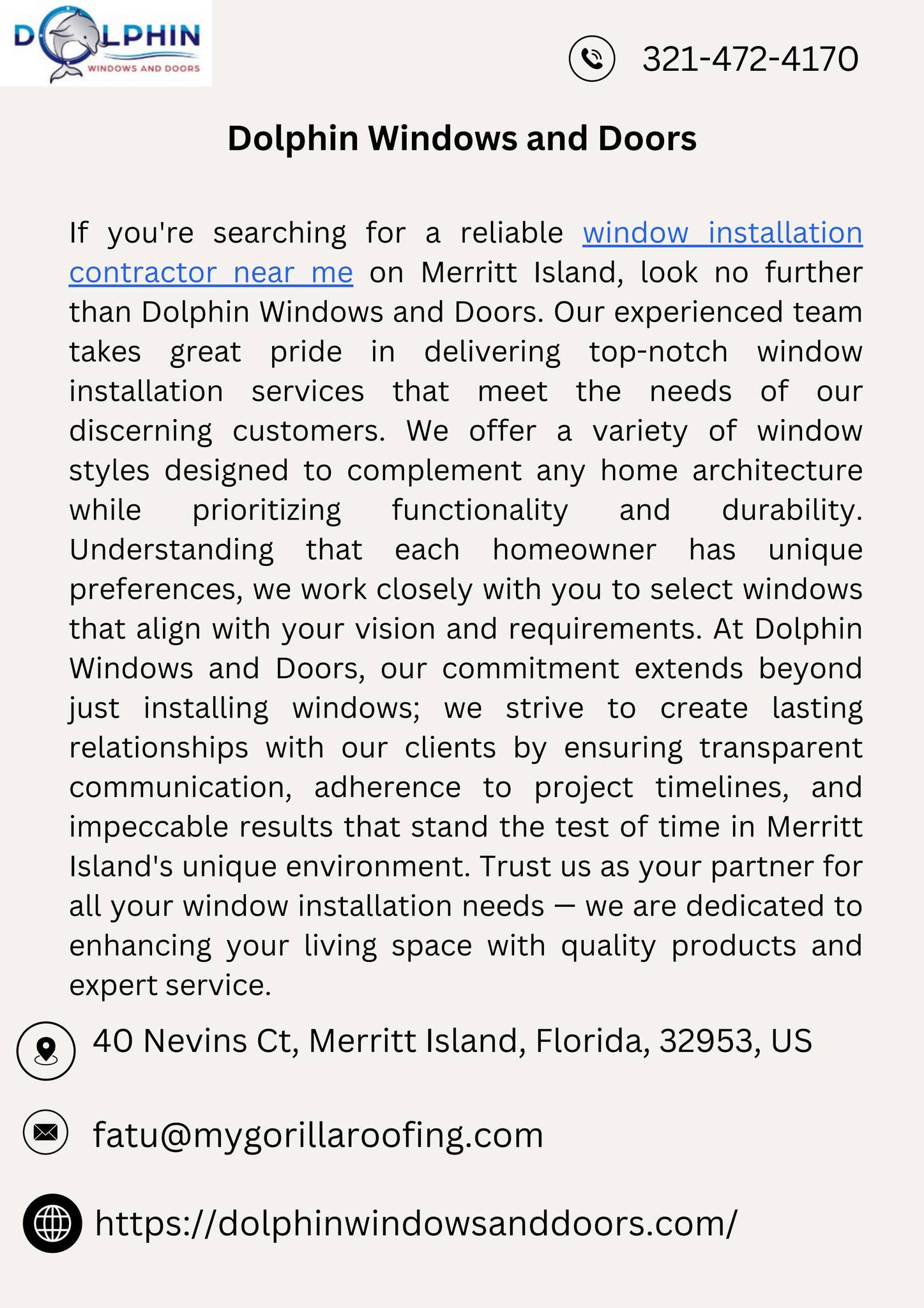 Dolphin Windows and Doors by Dolphin Windows and Doors - Issuu