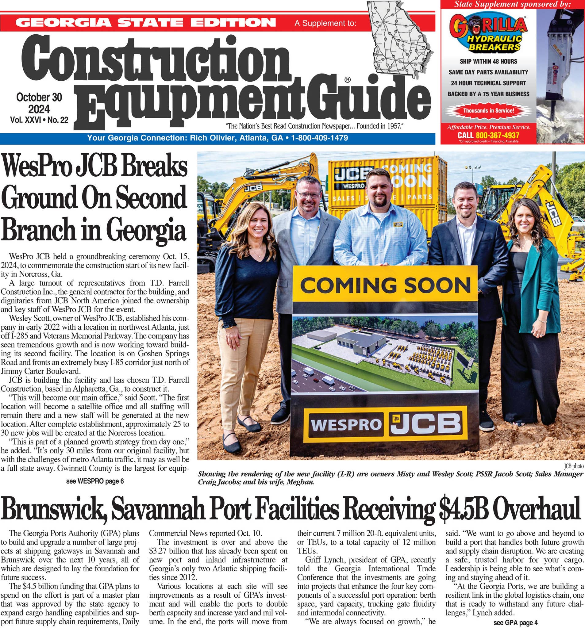 Georgia 22, October 30, 2024 by Construction Equipment Guide - Issuu