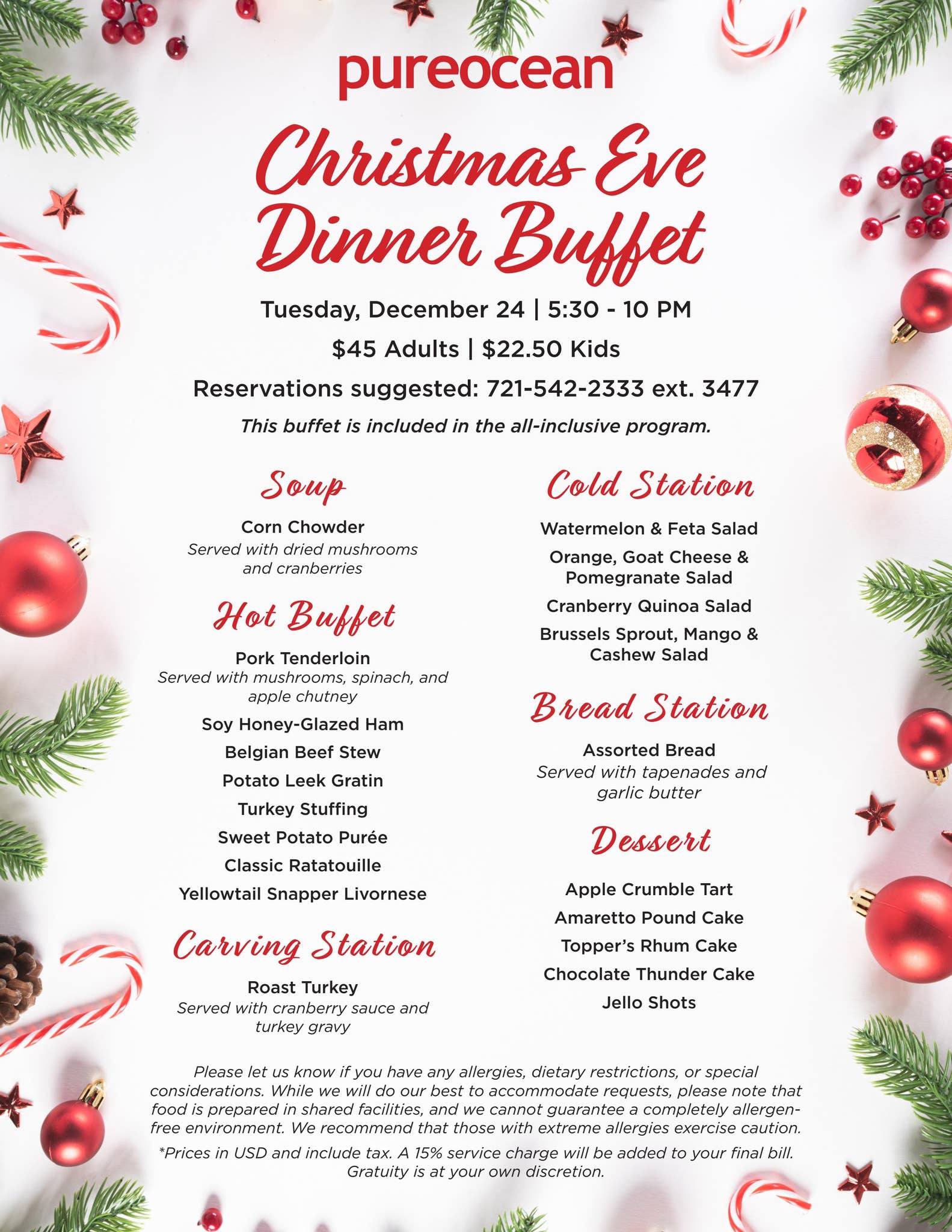 Little Bay Christmas Eve Buffet by Divi Resorts - Issuu