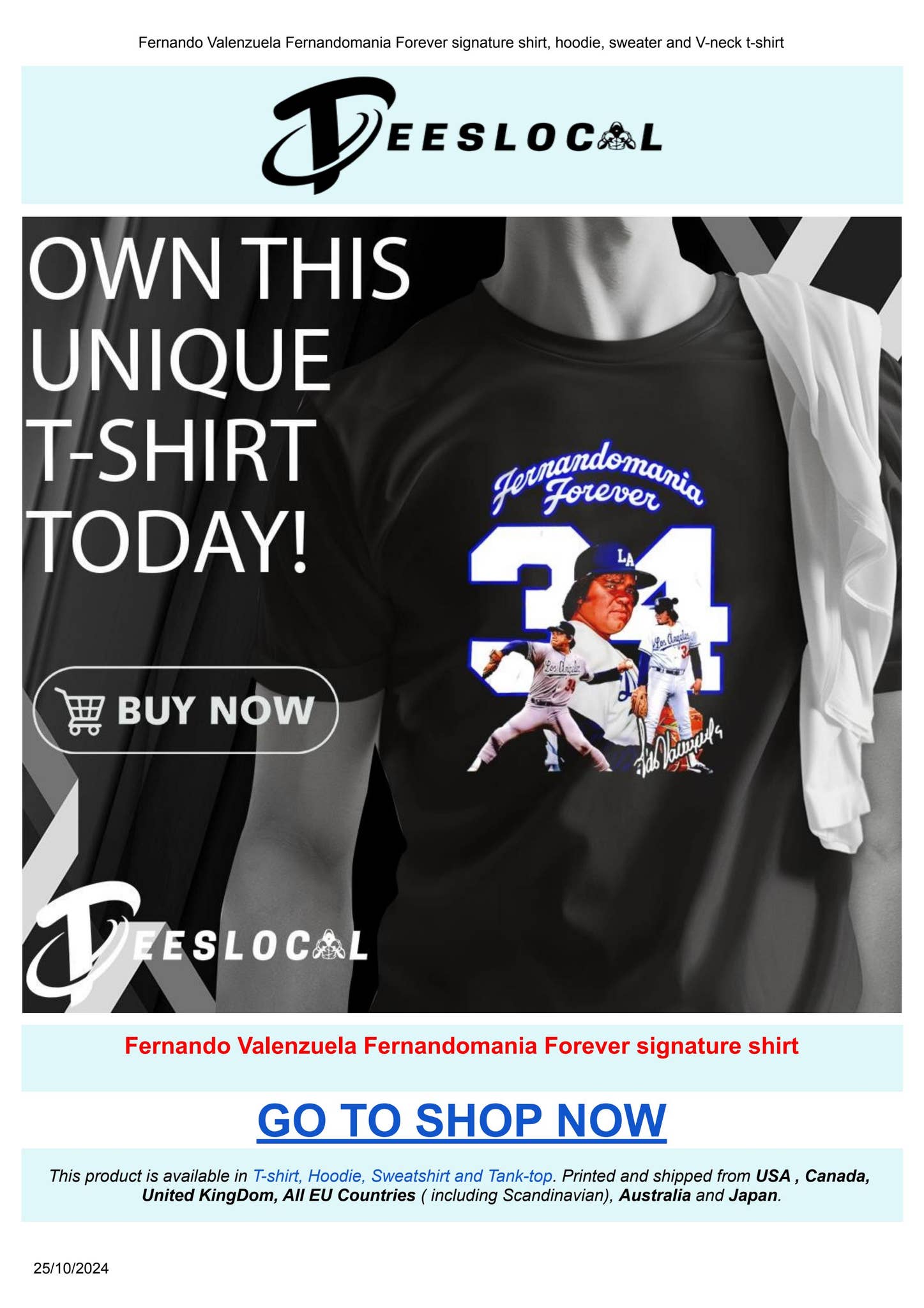Fernando Valenzuela Fernandomania Forever signature shirt by Design AT ...