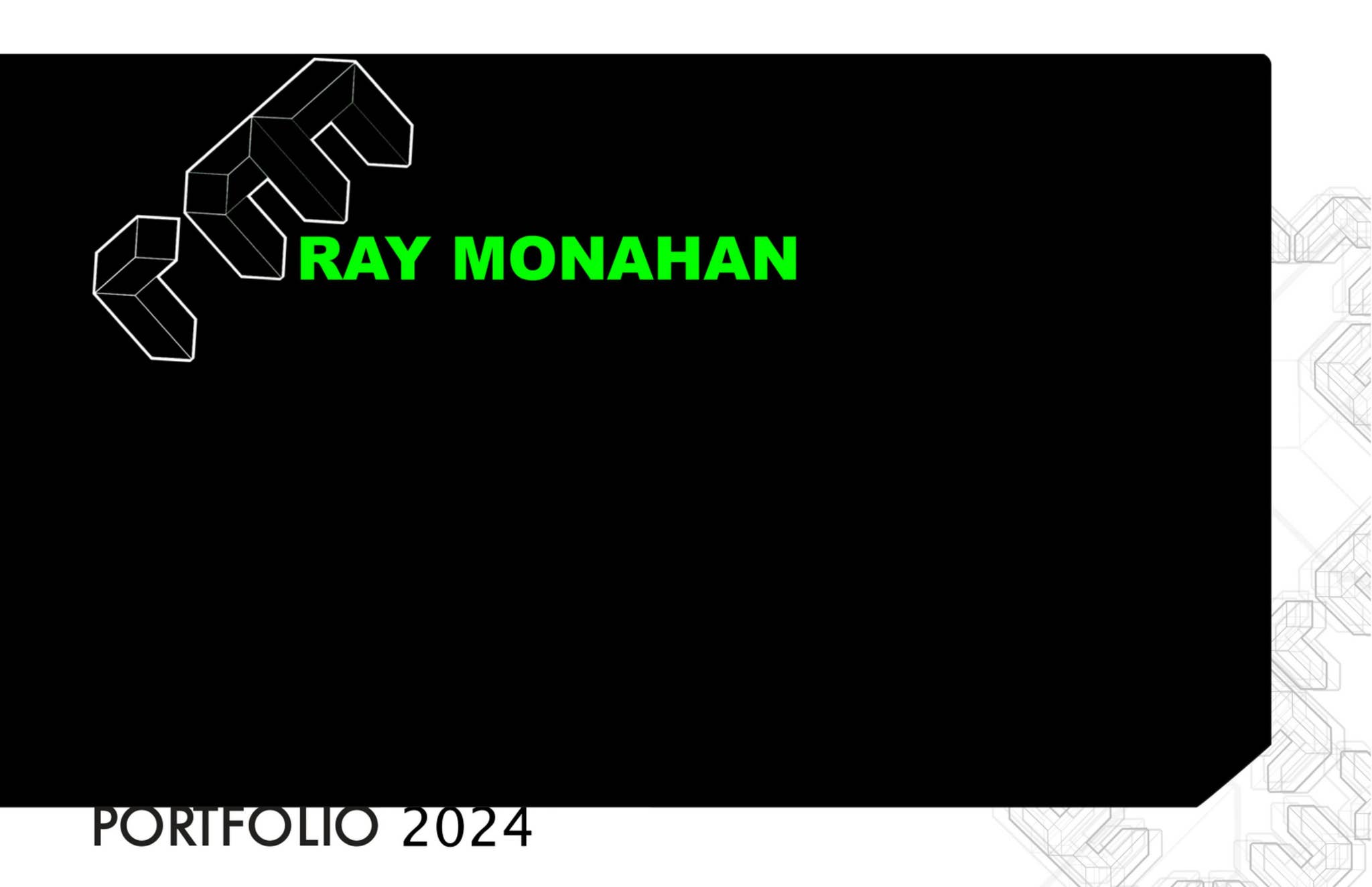 Ray Monahan Portfolio 2024 by Ray Monahan - Issuu