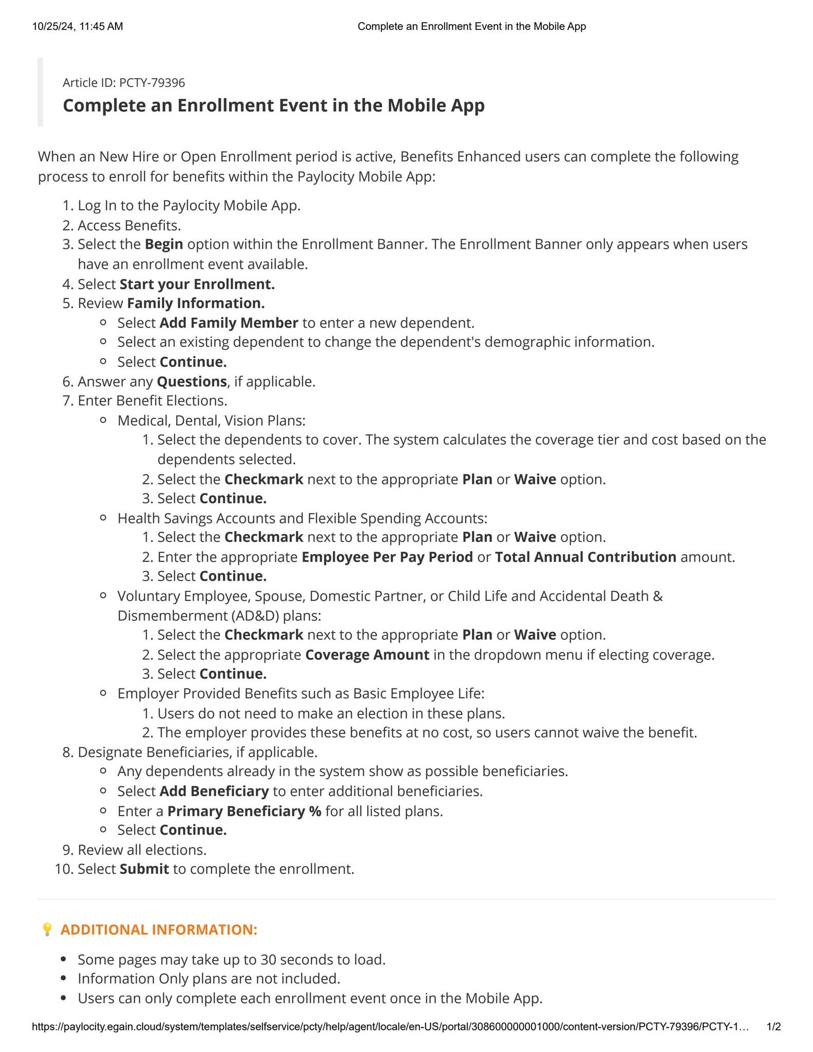 Complete an Enrollment Event in the Mobile App by BiomericsLLC - Issuu