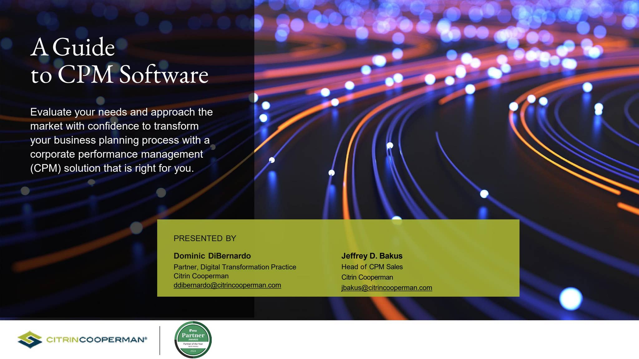 A Guide to CPM Software by Citrin Cooperman - Issuu