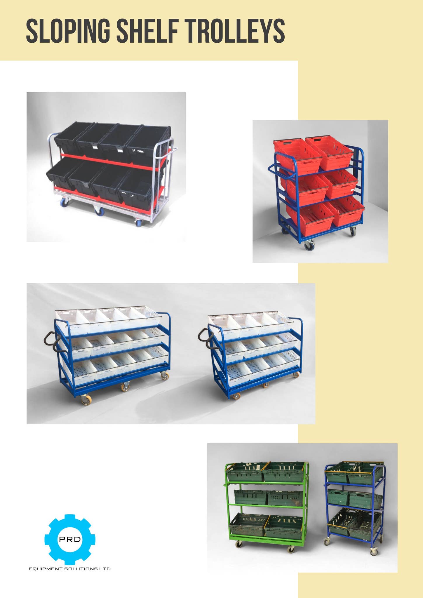 SLOPING SHELF TROLLEYS by PRDEQUIPMENTSOLUTIONS - Issuu