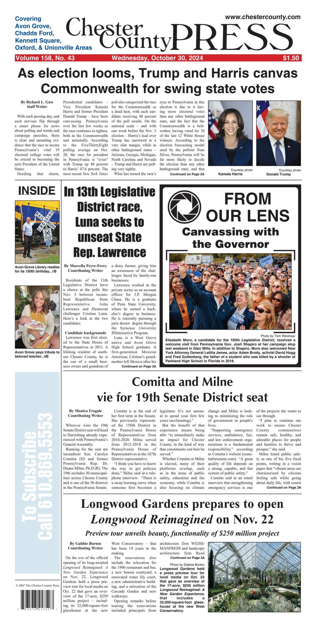 Chester County Press 10-30-2024 Edition by Ad Pro Inc. - Issuu