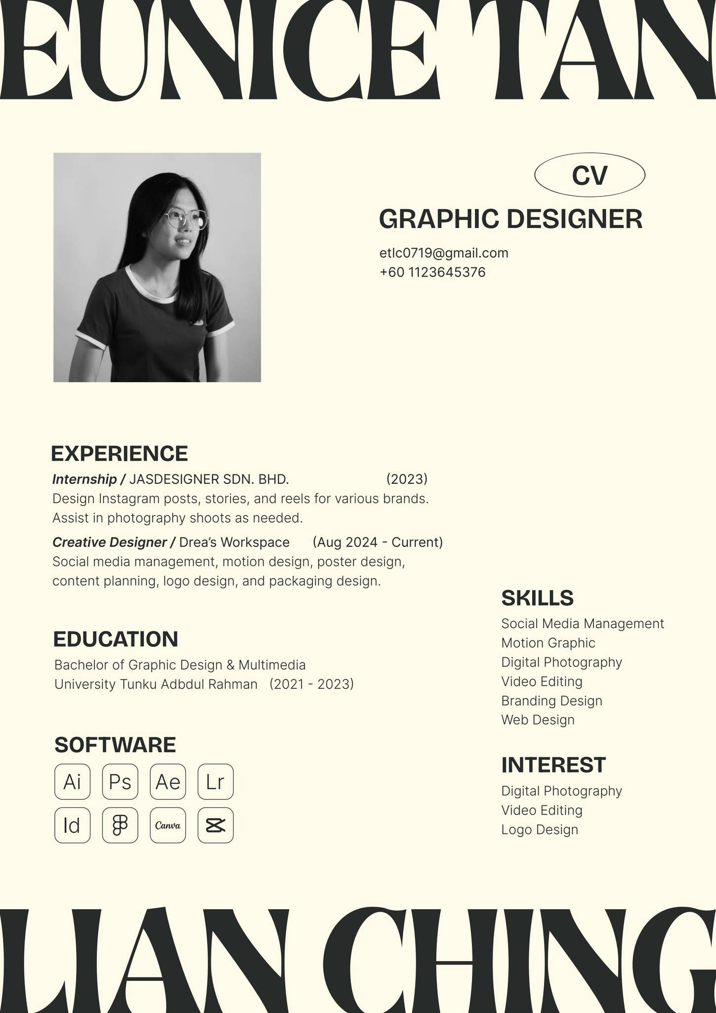 Eunice Tan Lian Ching_CV 2024 by Lian Ching - Issuu