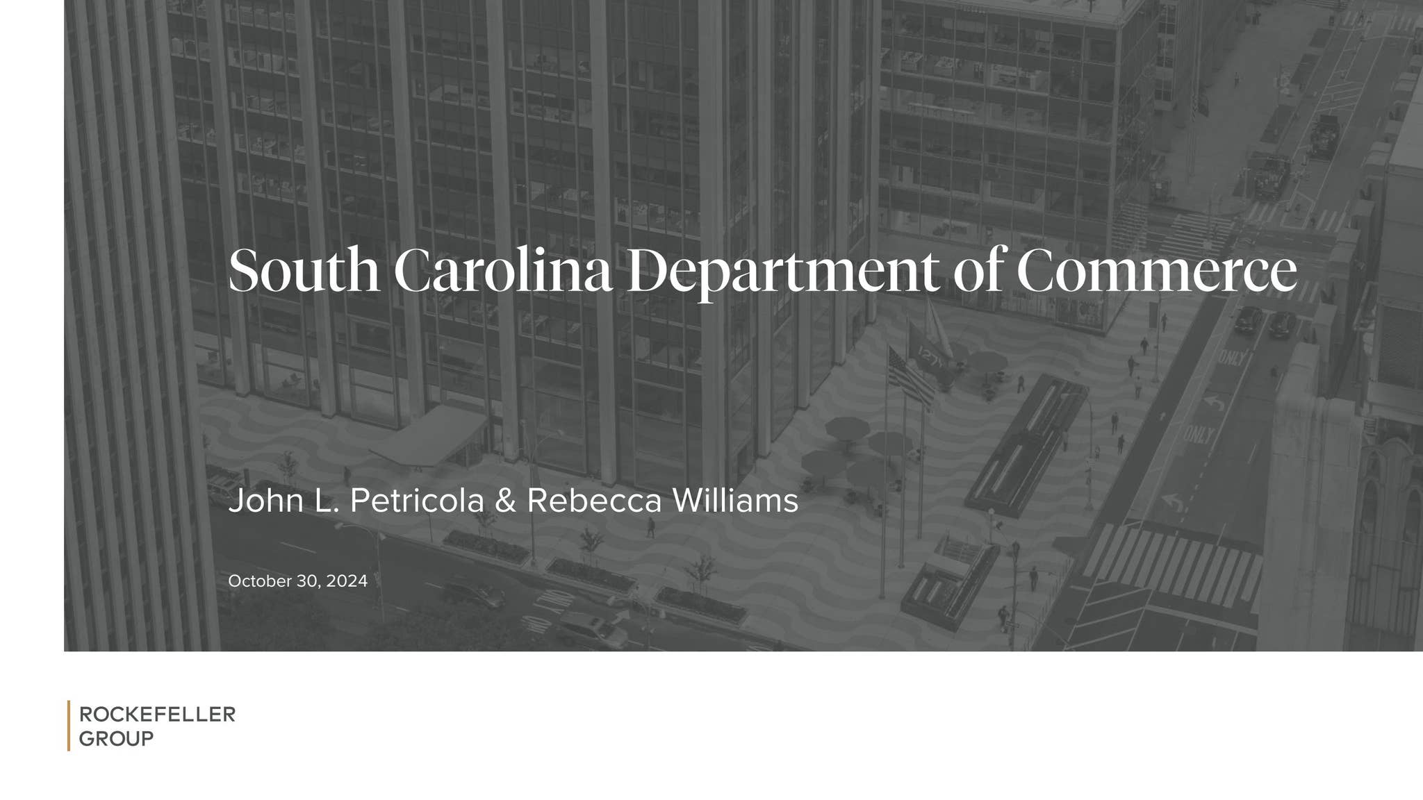 South Carolina Department of Commerce by rockefellergroup - Issuu