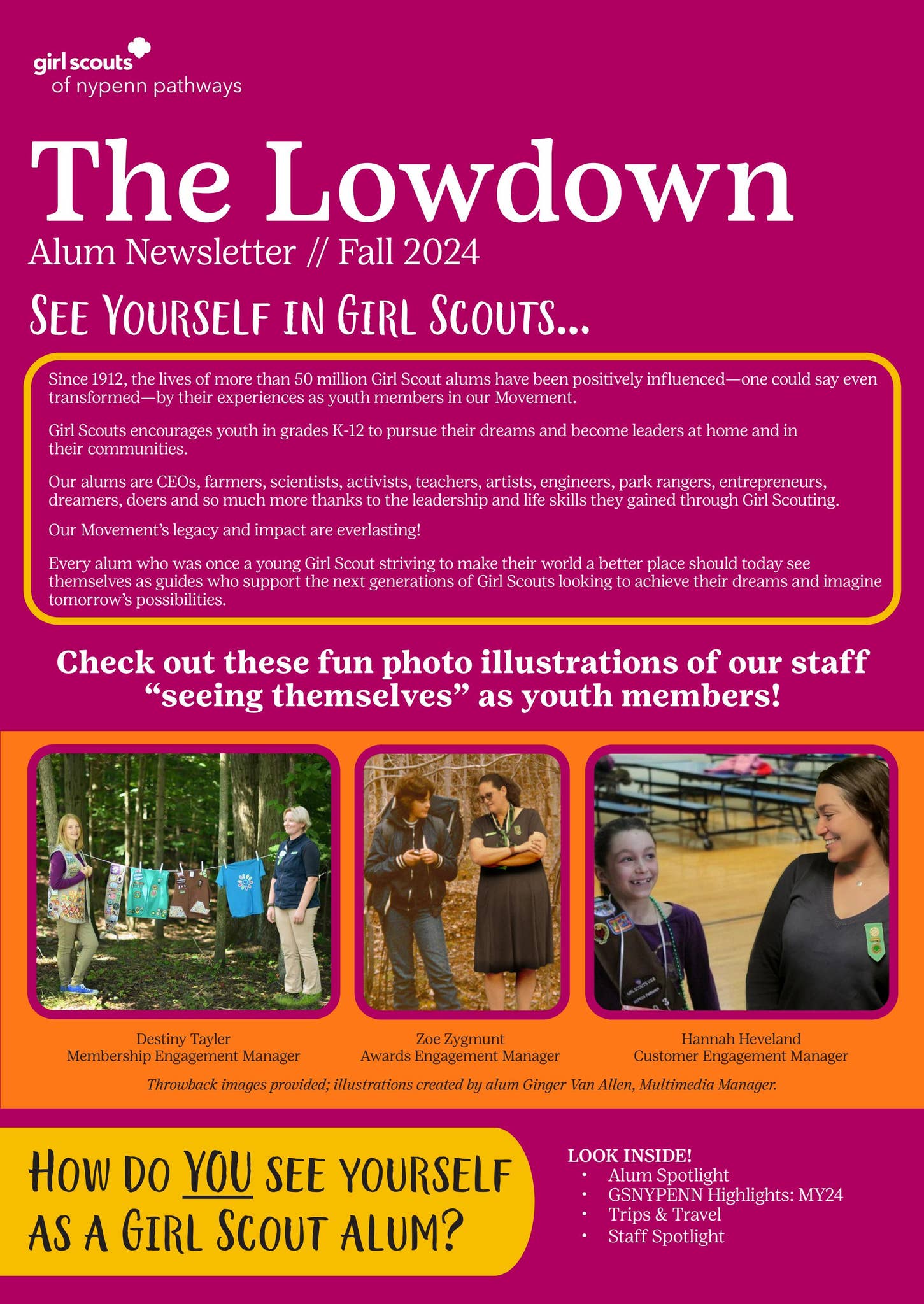 The Lowdown Alum Newsletter // Fall 2024 by Girl Scouts of NYPENN Pathways - Issuu