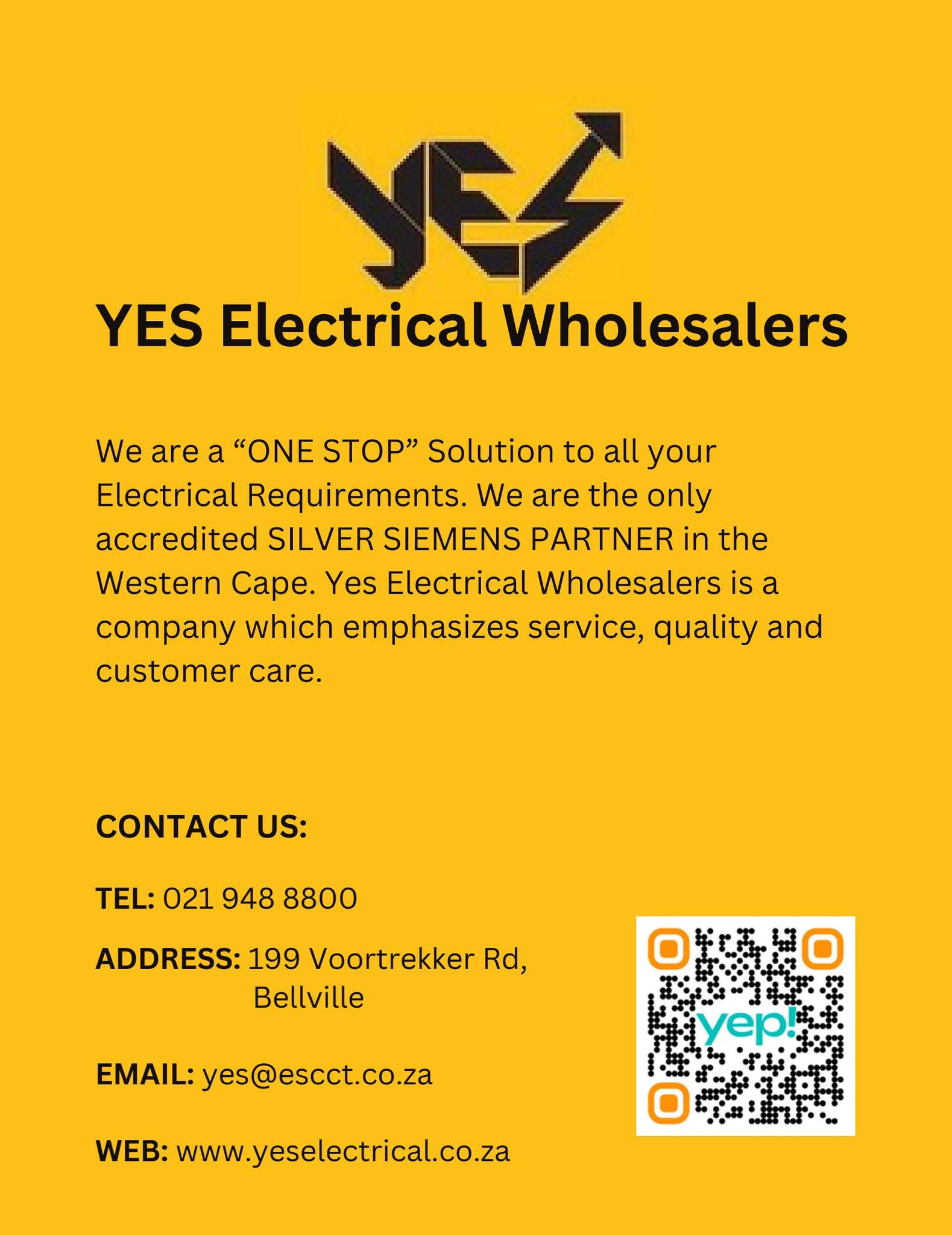 YES ELECTRICAL WHOLESALERS by Amahlubi Solutions - Issuu