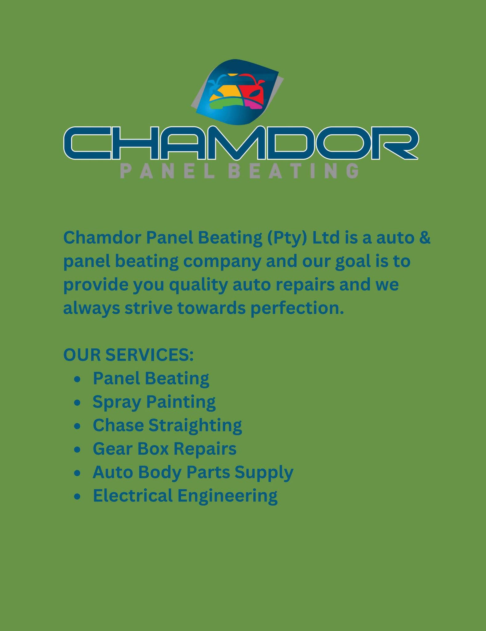 CHAMDOR PANEL BEATING by Amahlubi Solutions - Issuu