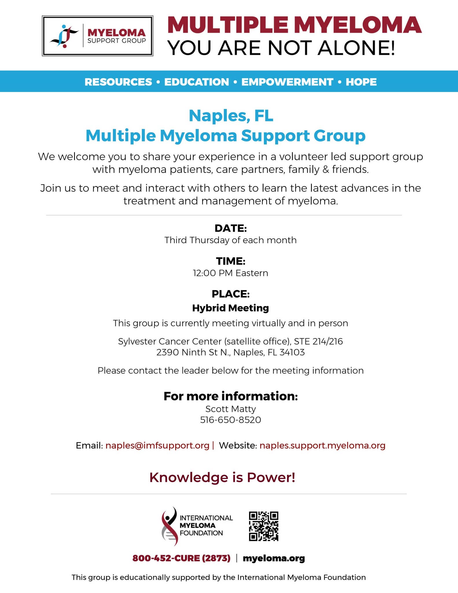 Naples FL SG Flyer by International Myeloma Foundation - Issuu