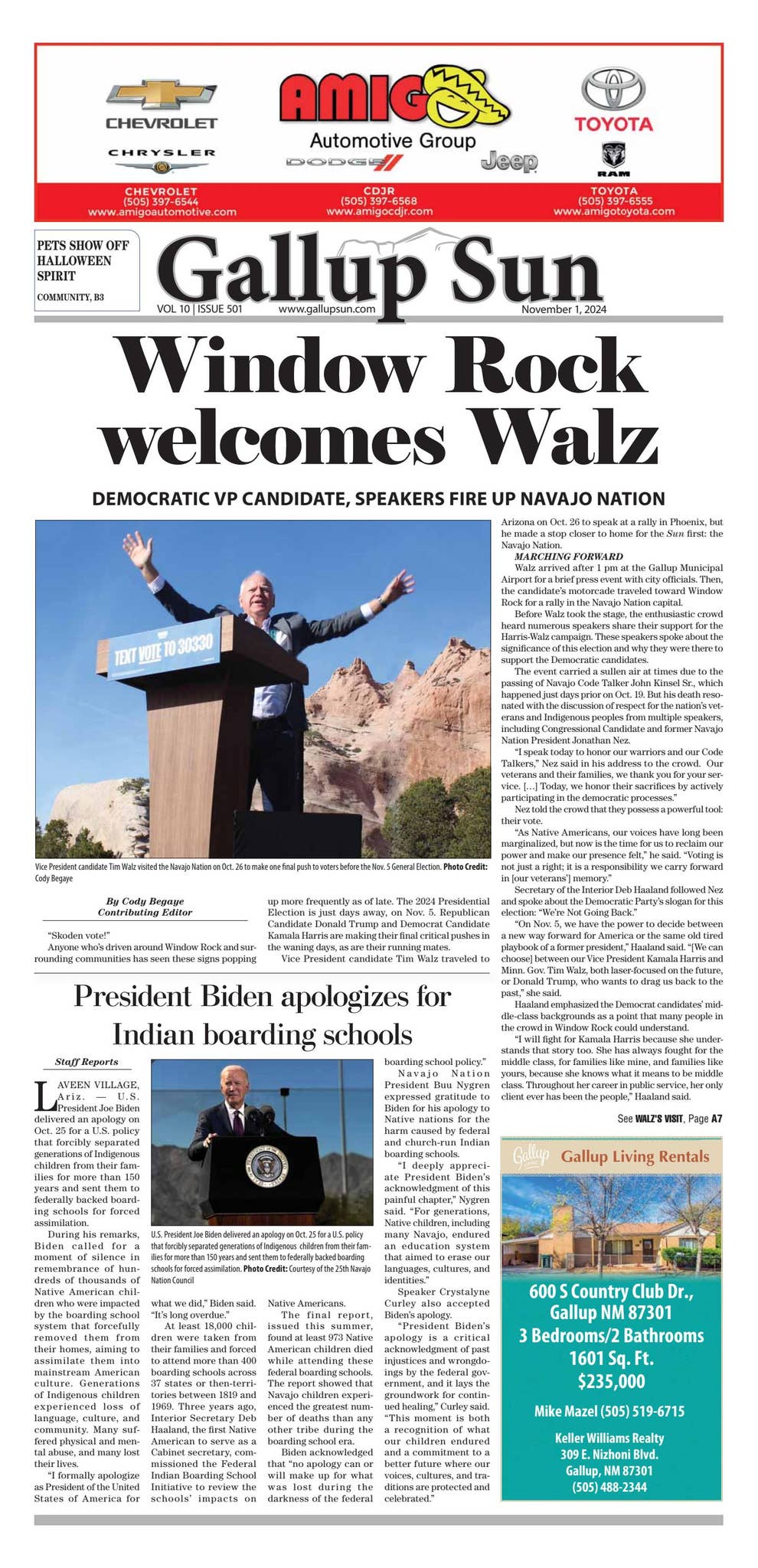 Gallup Sun Nov. 1, 2024 by gallupsun - Issuu