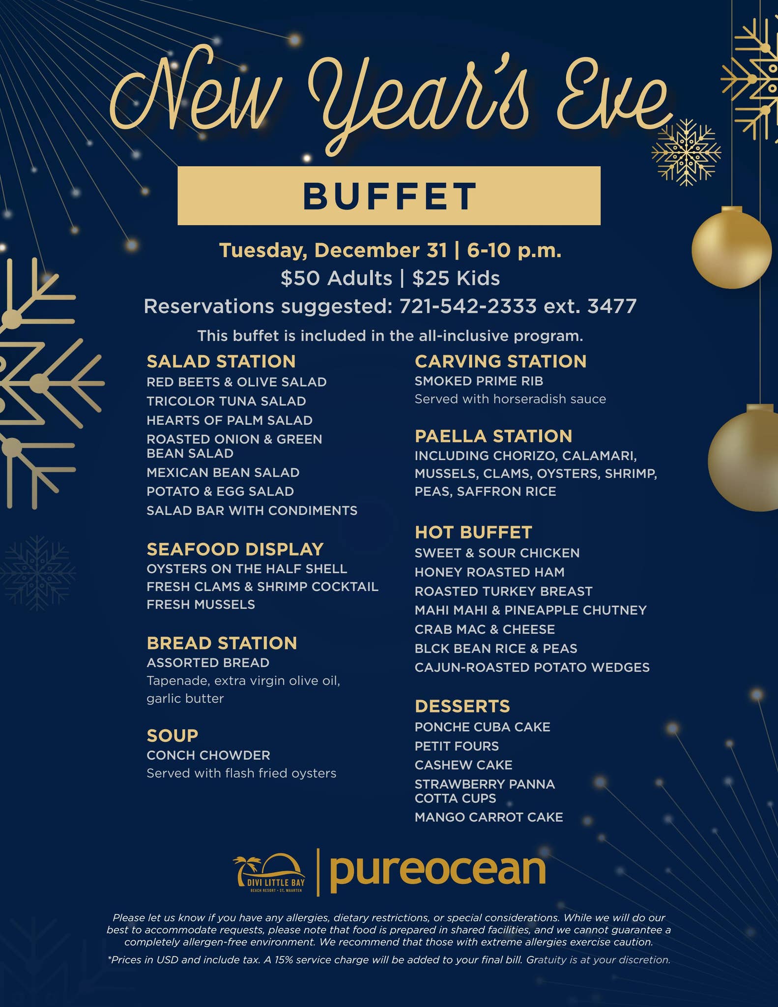 Little Bay New Year's Eve Buffet by Divi Resorts - Issuu