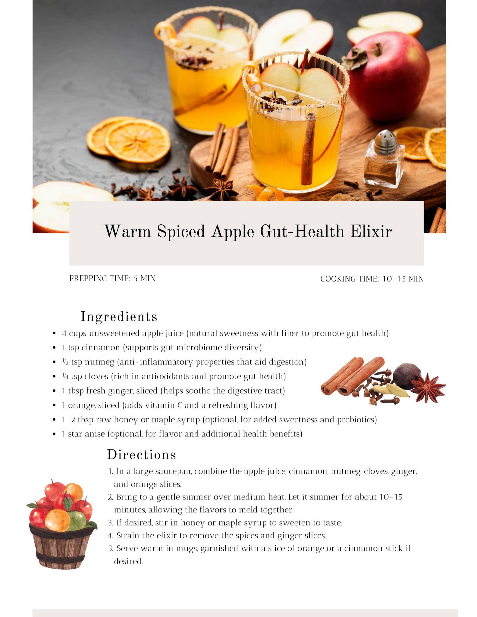Warm Spiced Apple Gut-Health Elixir by gardenofthegodsclubandresort - Issuu