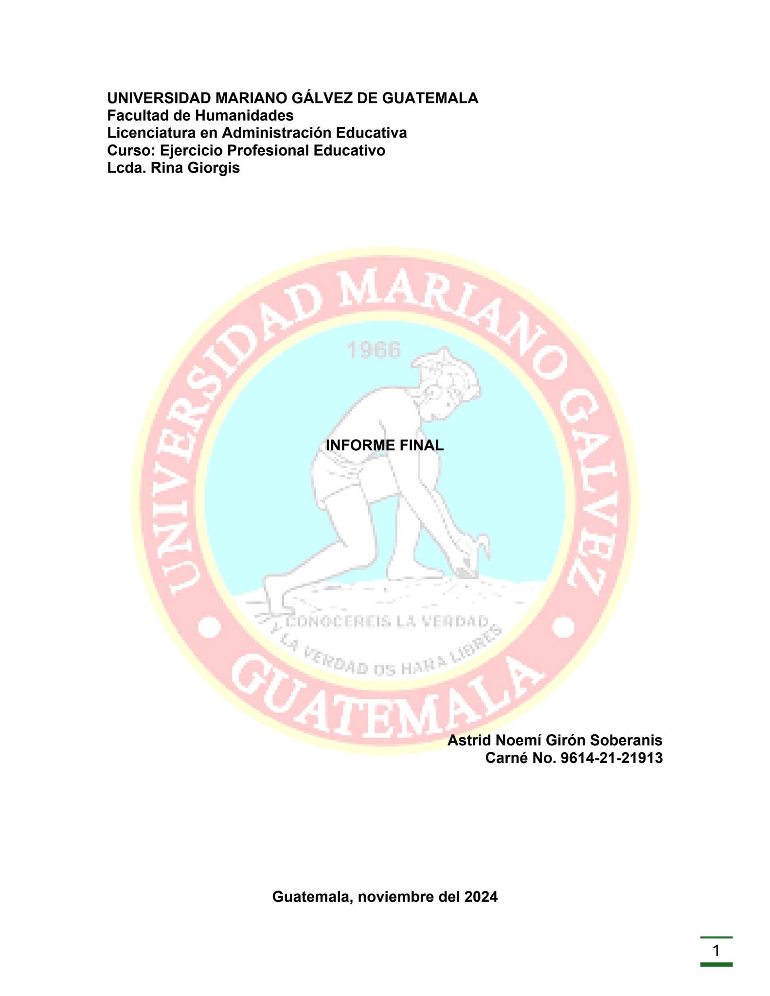 INFORME FINAL EPE - ASTRID G by Astrid Noemí Girón Soberanis - Issuu