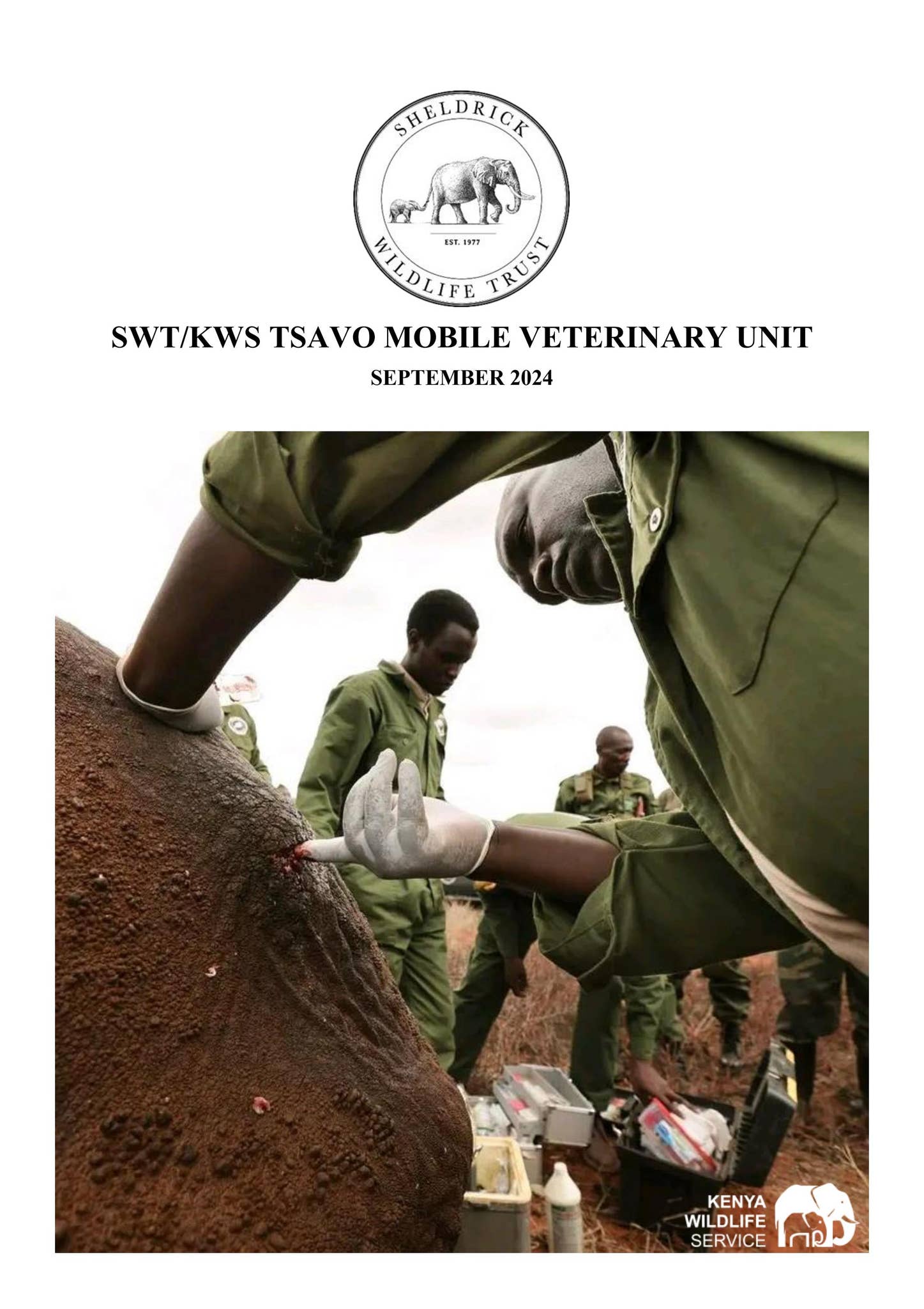 SWT/KWS Tsavo Mobile Veterinary Report for September 2024 by Sheldrick ...