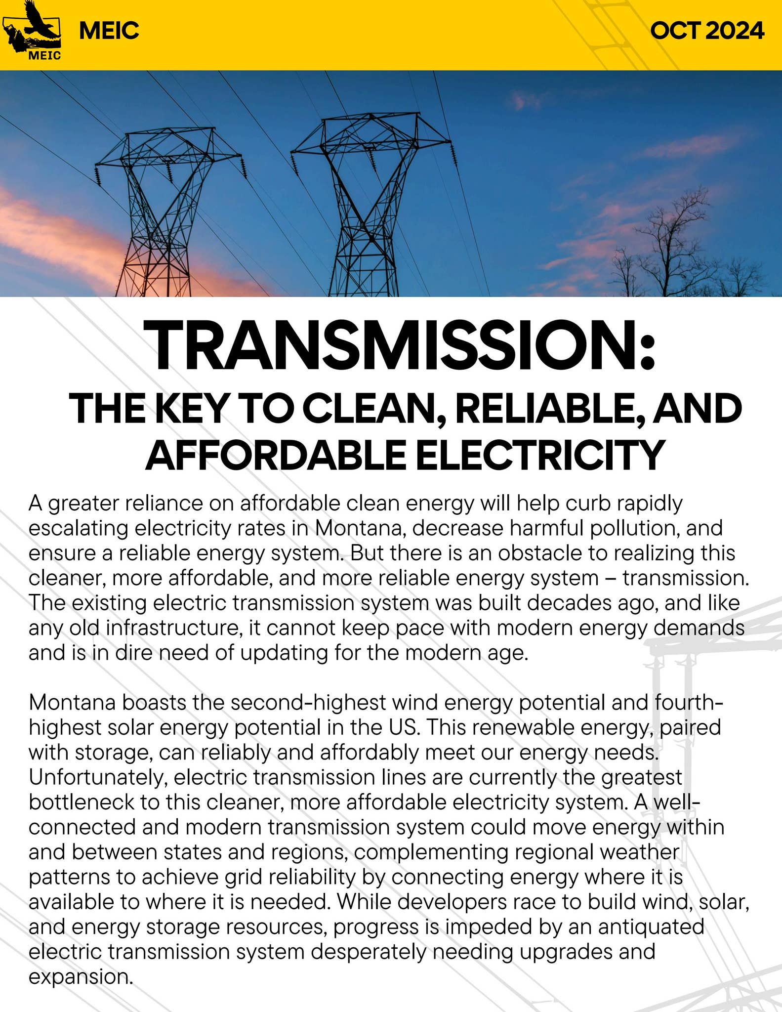 Transmission: The Key to Clean, Reliable, and Affordable Electricity by ...